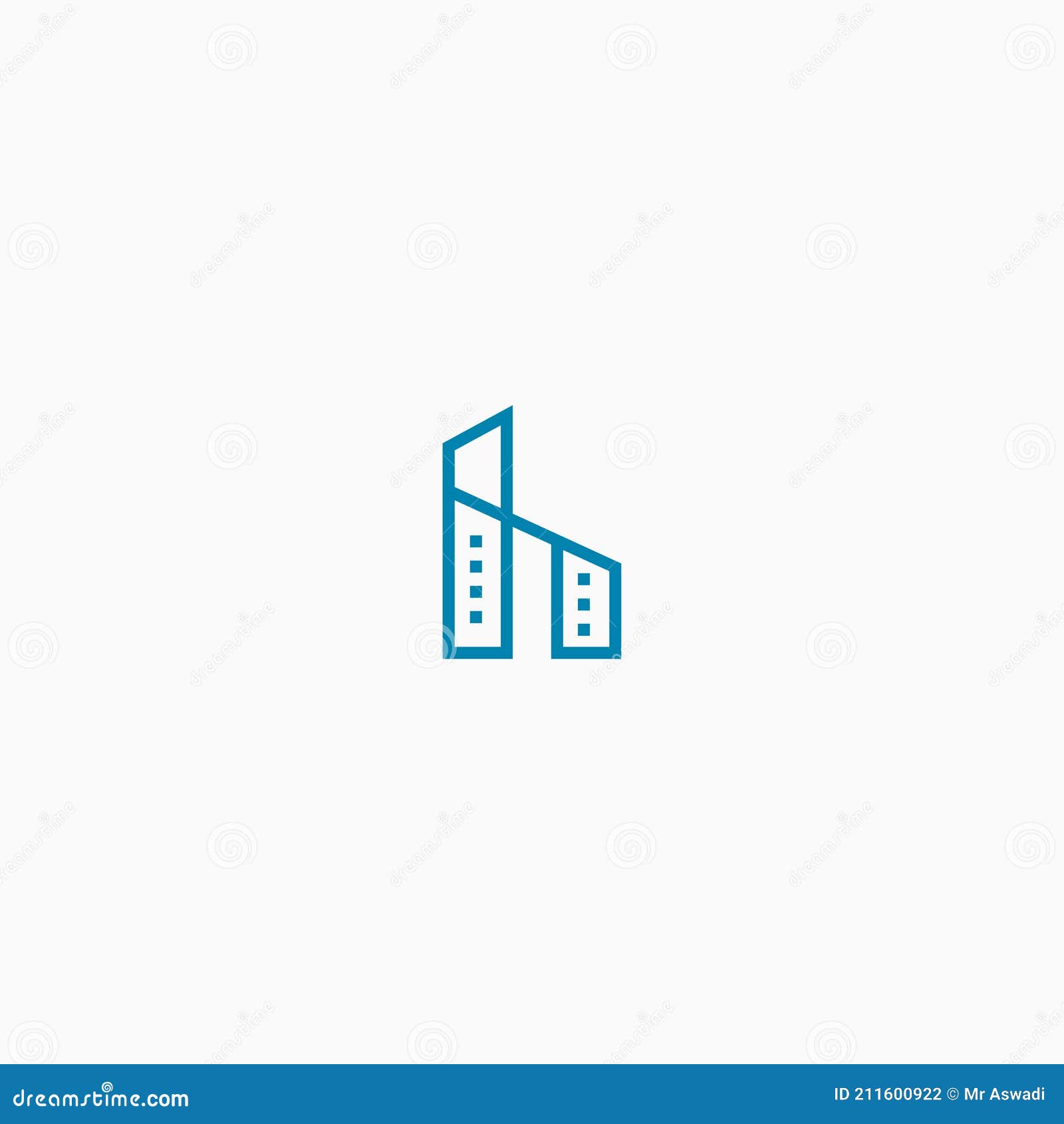 Letter H Building Logo Icon Design Template Vector Illustration Stock ...