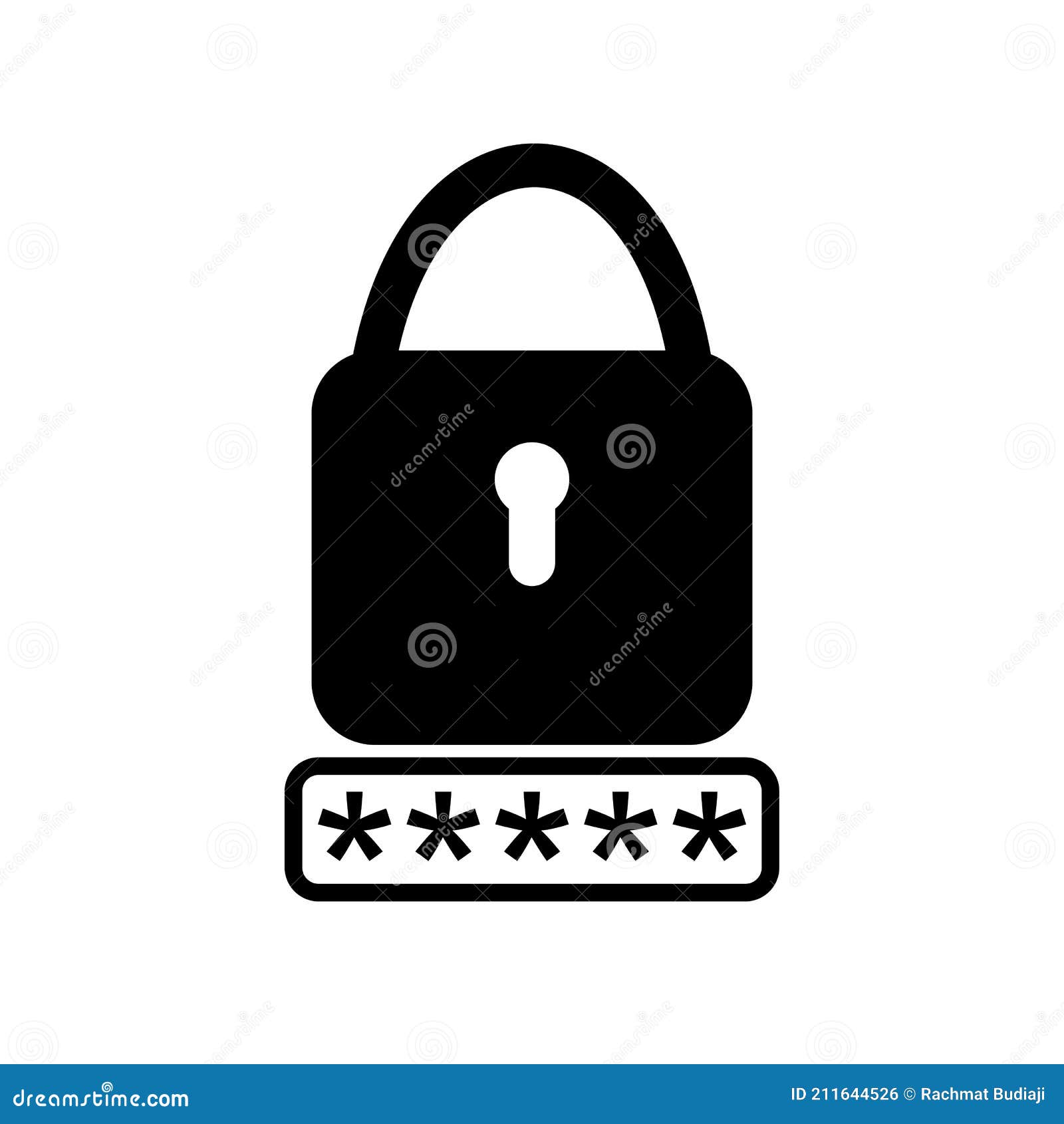 Locked Password Vector Icon Design Stock Vector - Illustration of ...