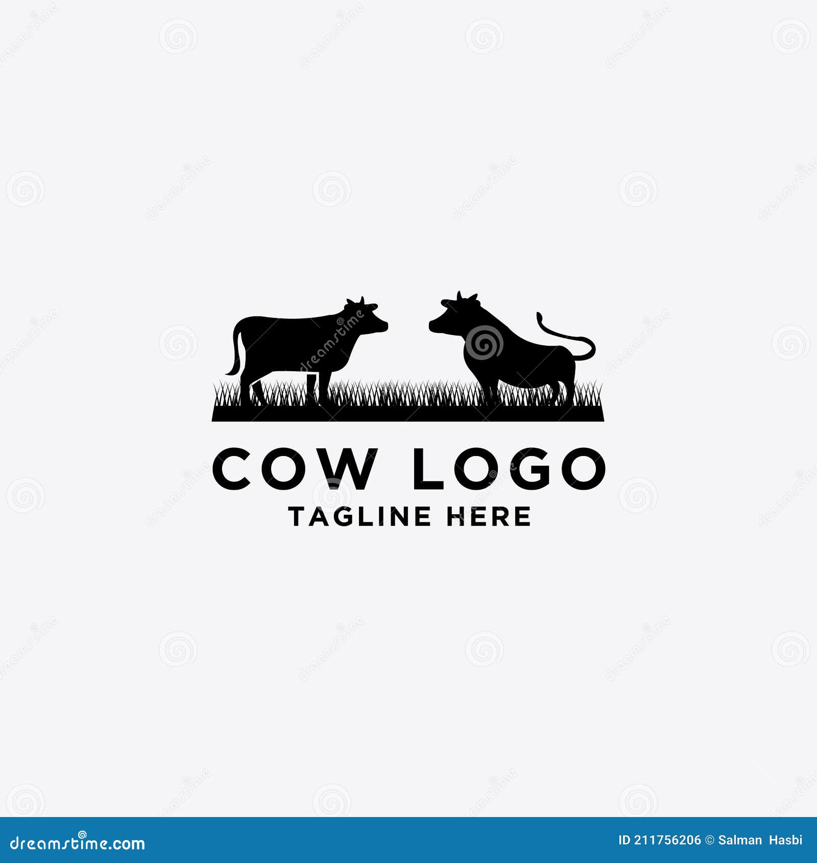 Collection of Cattle Logo Vector. Cow Design Stock Vector ...