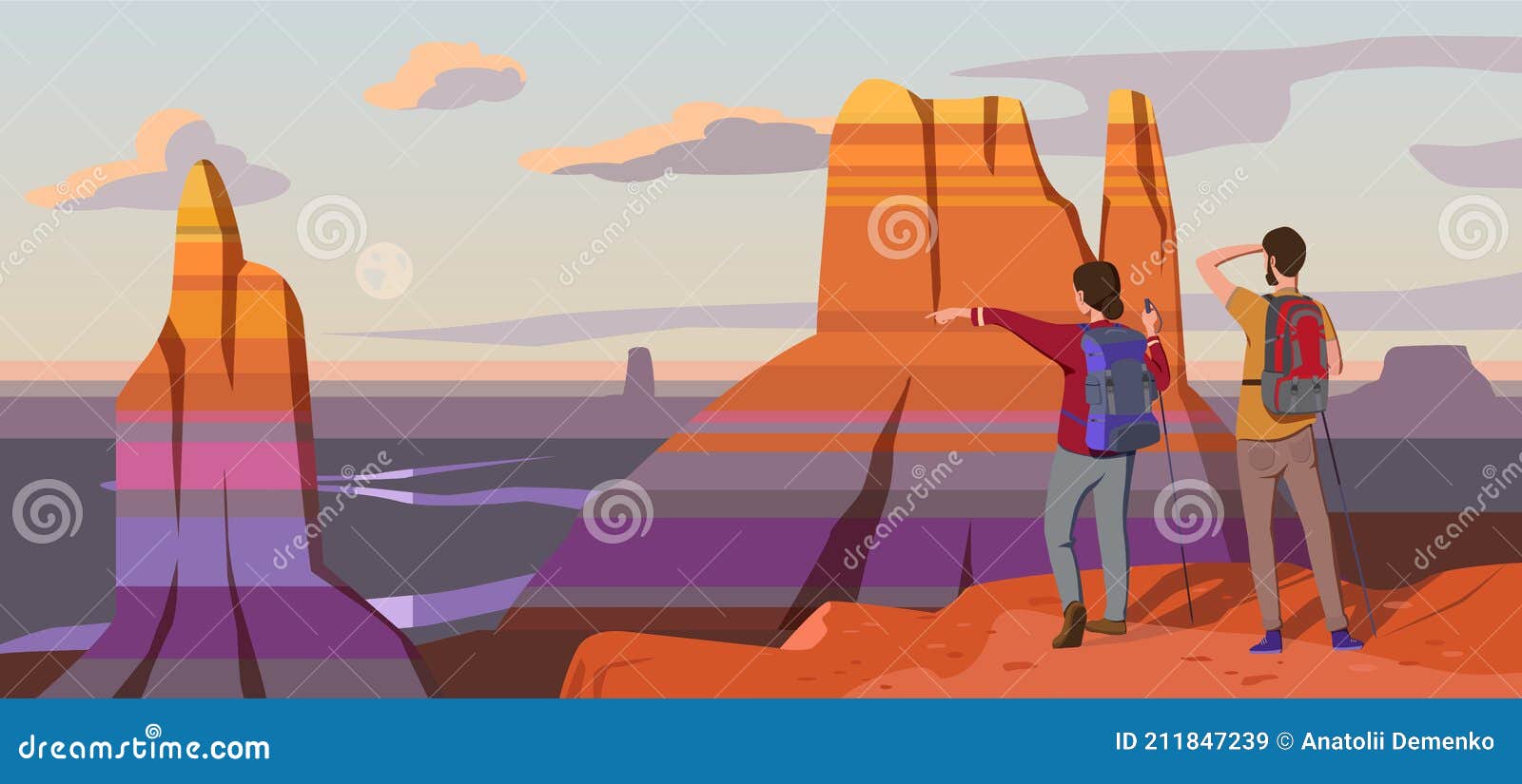 Canyon Vector Background | CartoonDealer.com #61959377