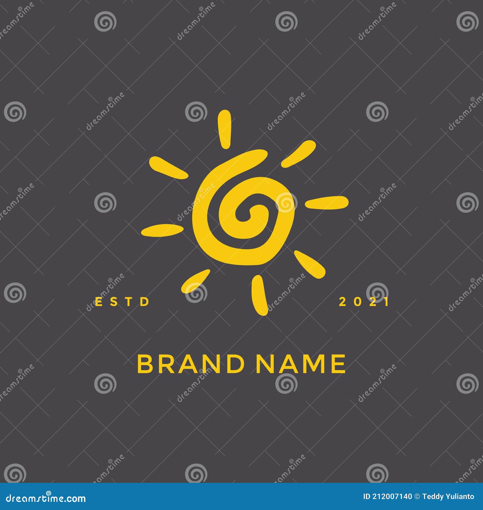 Cheer and Energetic Sun Idea Logo Stock Vector - Illustration of nature ...