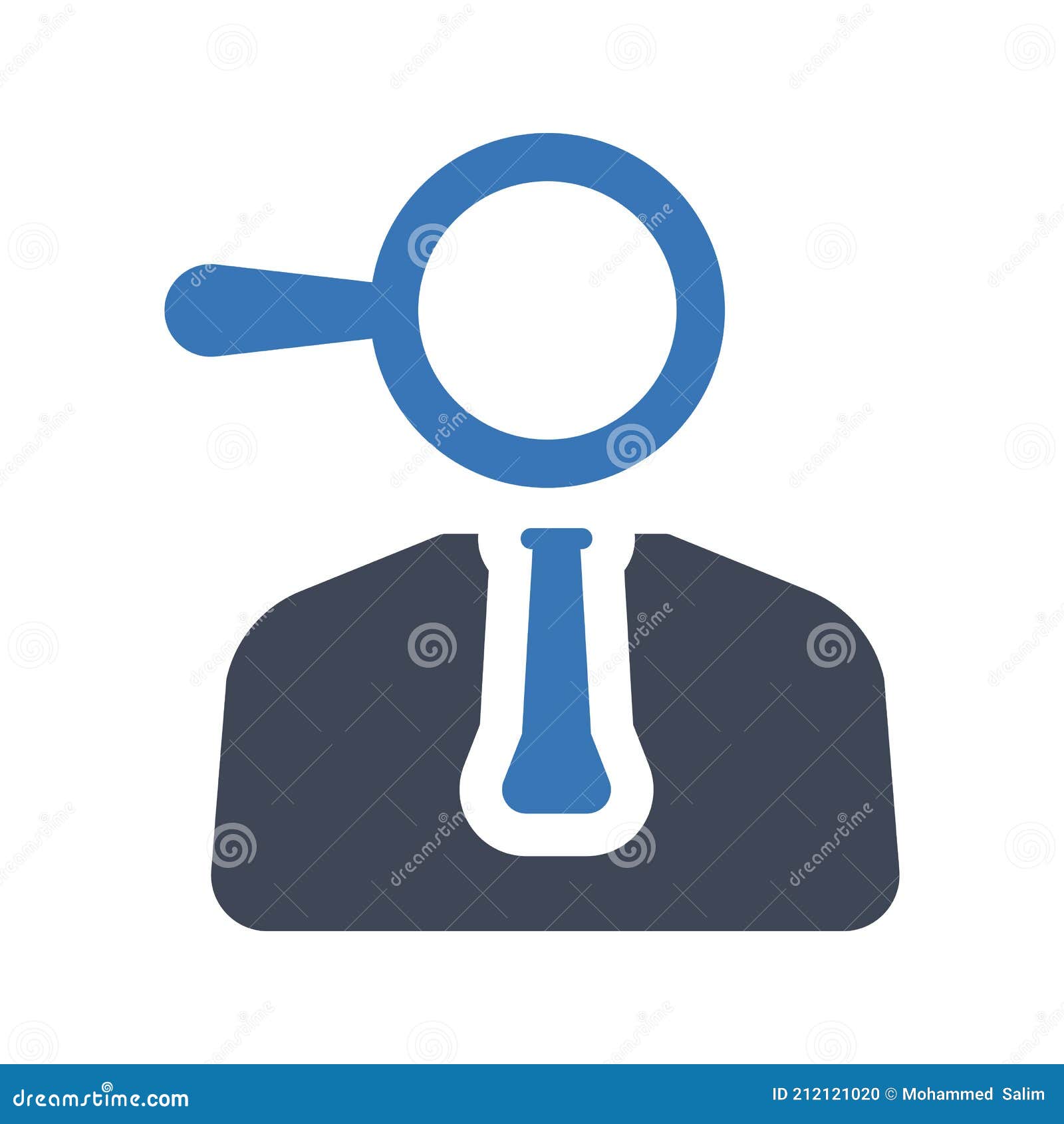 Search Job Icon. Vector Graphics Stock Vector - Illustration of search ...