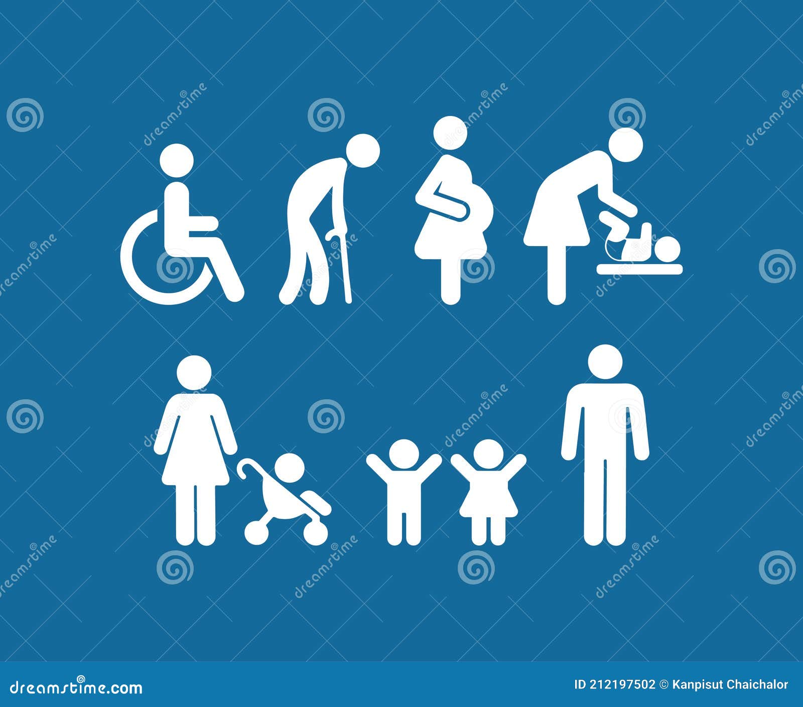 Disable Child. Handicapped Boy Sitting In Wheelchair. Pop Art ...