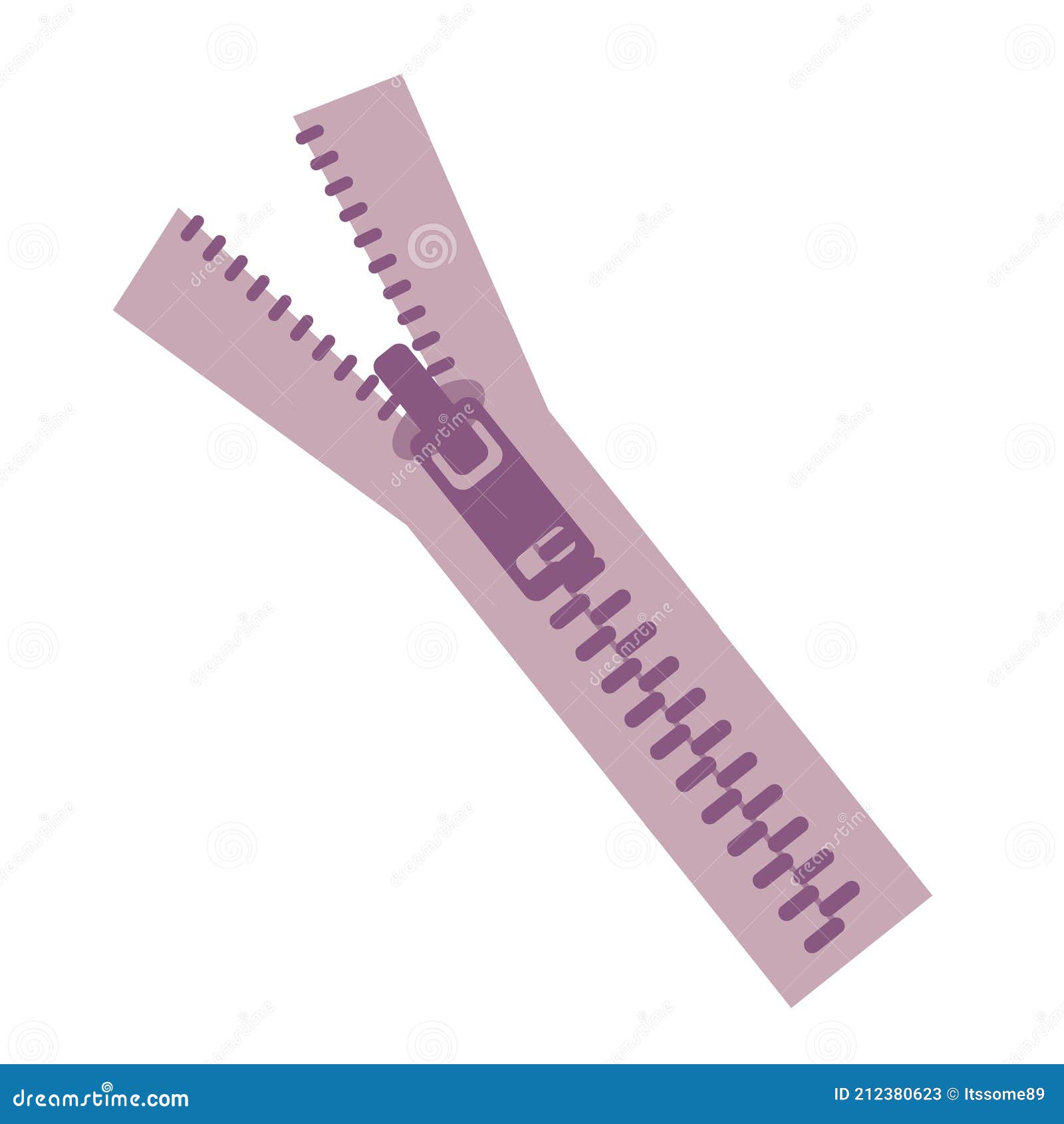 Hand Drawn Vector Zipper with Cute Pastel Color. Collection ...