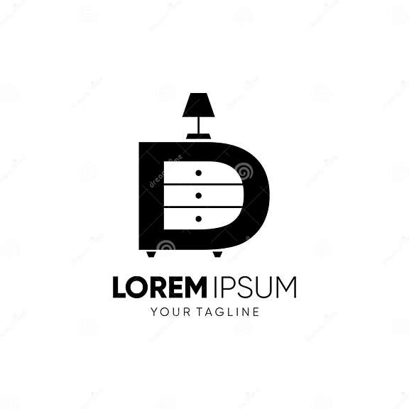 Letter D Cabinet Logo Design Vector Icon Graphic Stock Vector ...