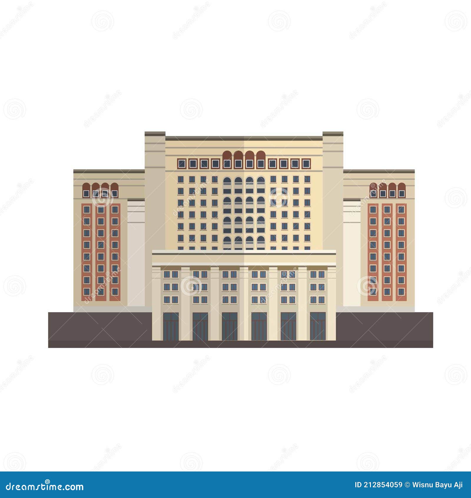Modern Goverment Building Vector Design Stock Vector - Illustration of ...