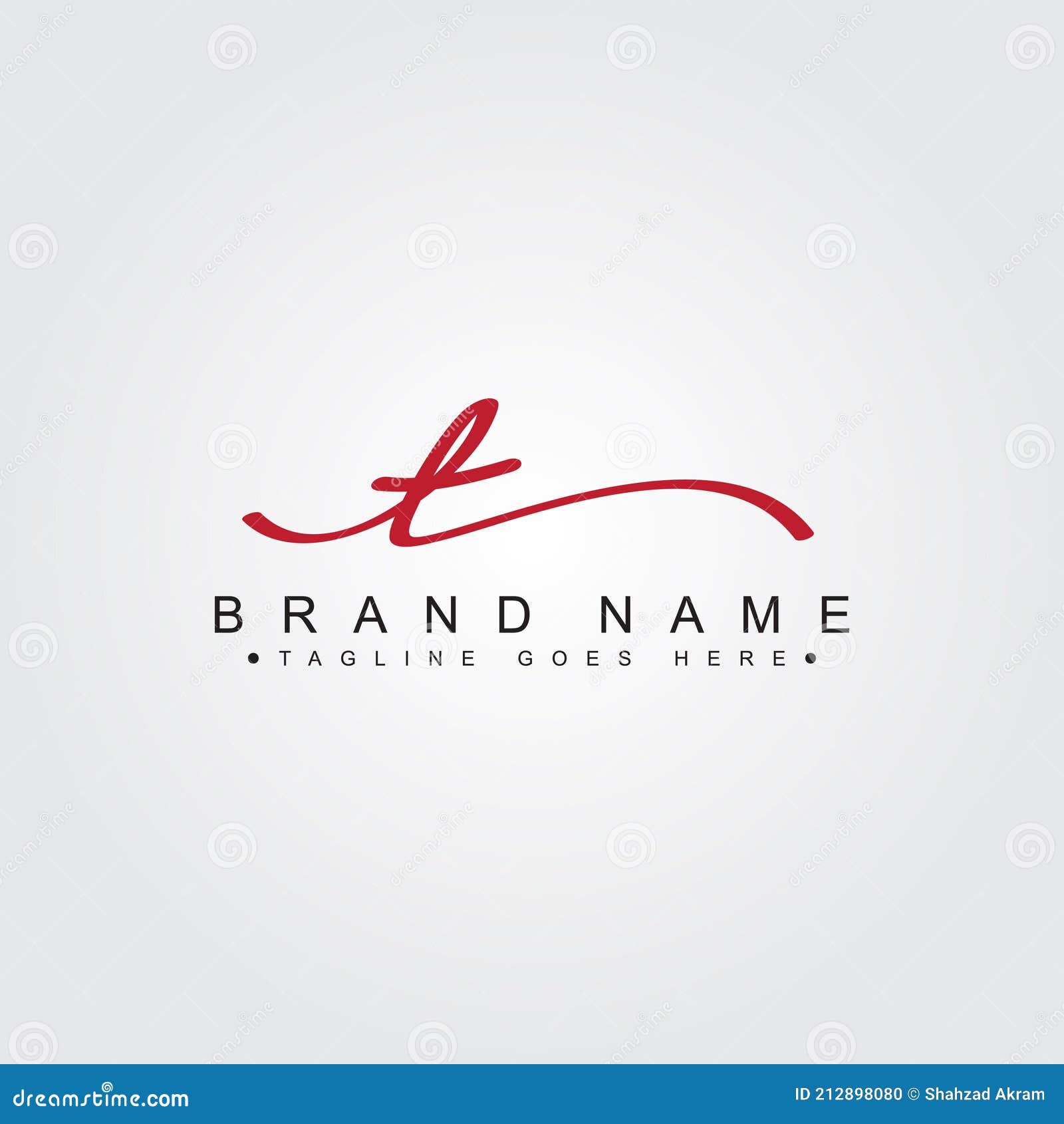 Handwritten Signature Logo for Initial Letter T Stock Vector ...