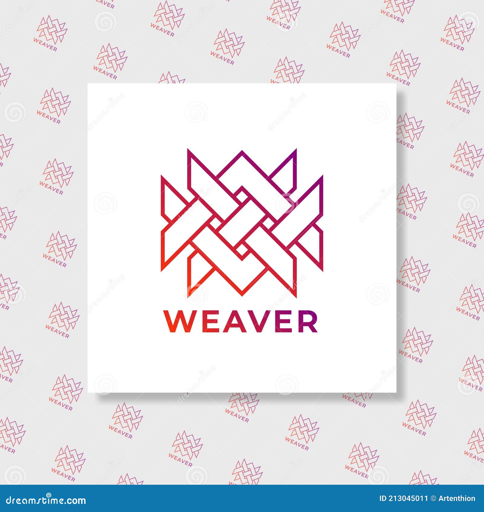 Weaver Logo Design stock vector. Illustration of strong - 213045011