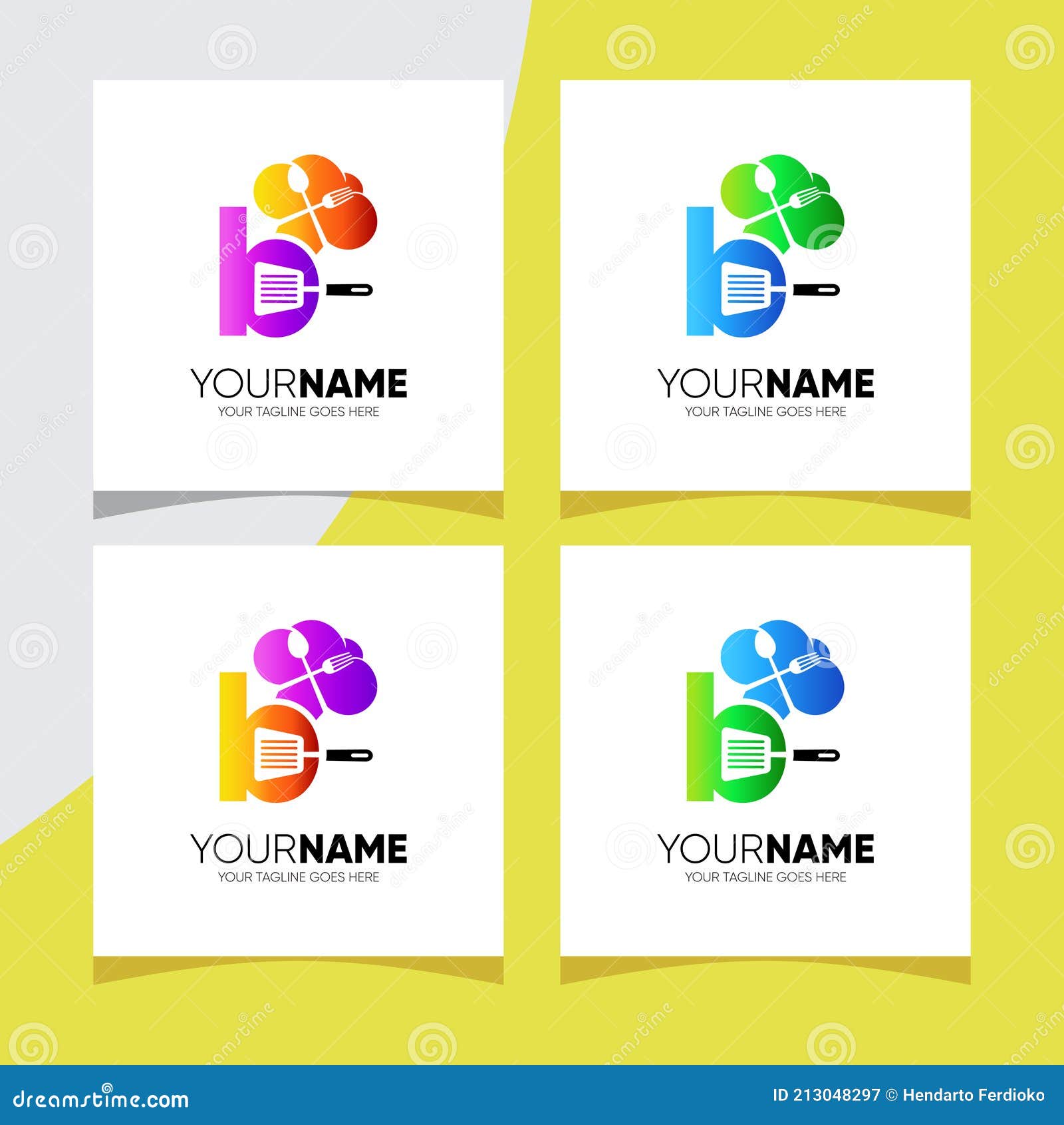 Letter B Chef Hat with Kitchen Utensil Logo Design Vector Icon Graphic ...