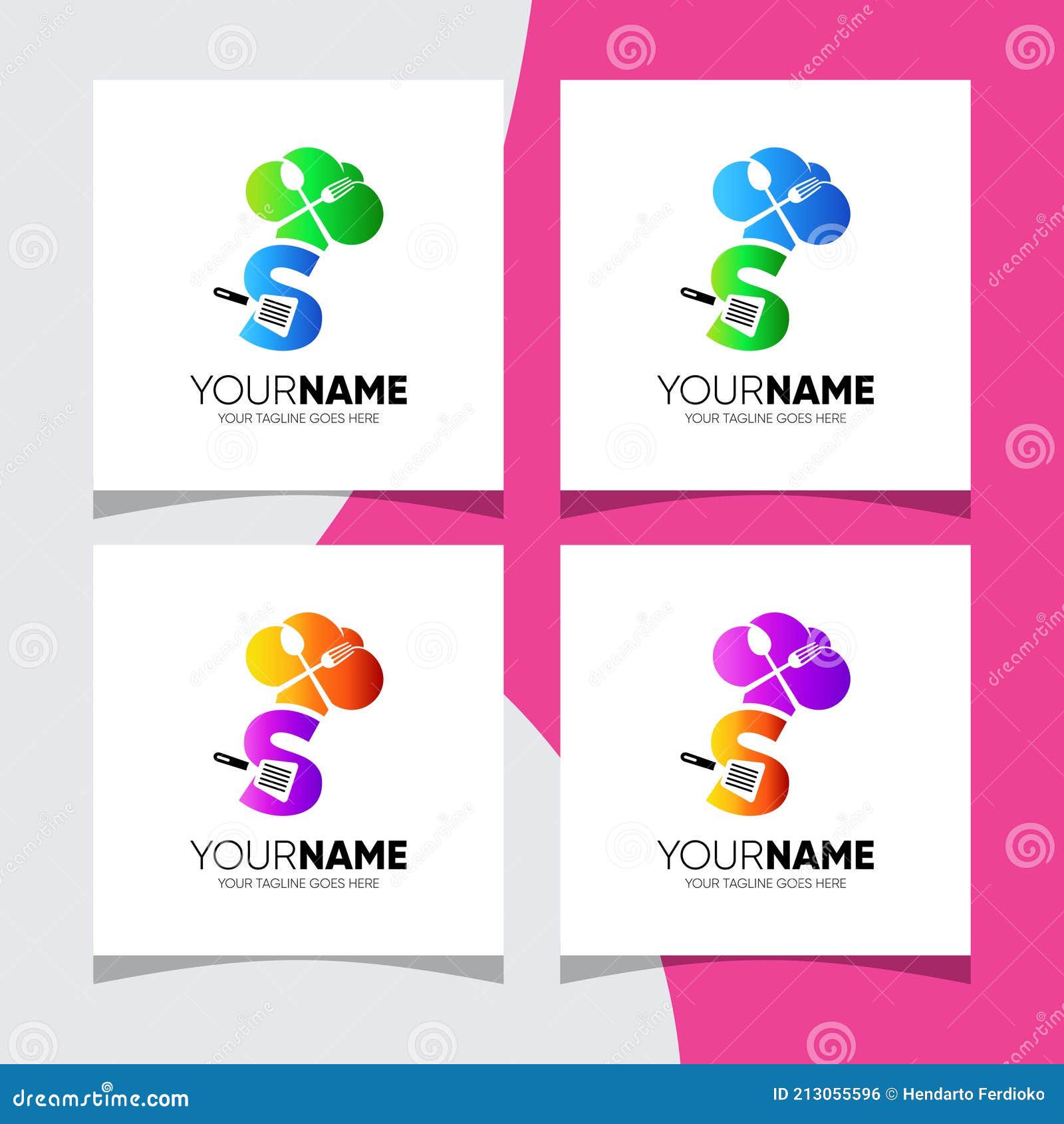 Letter S Chef Hat with Kitchen Utensil Logo Design Vector Icon Graphic ...