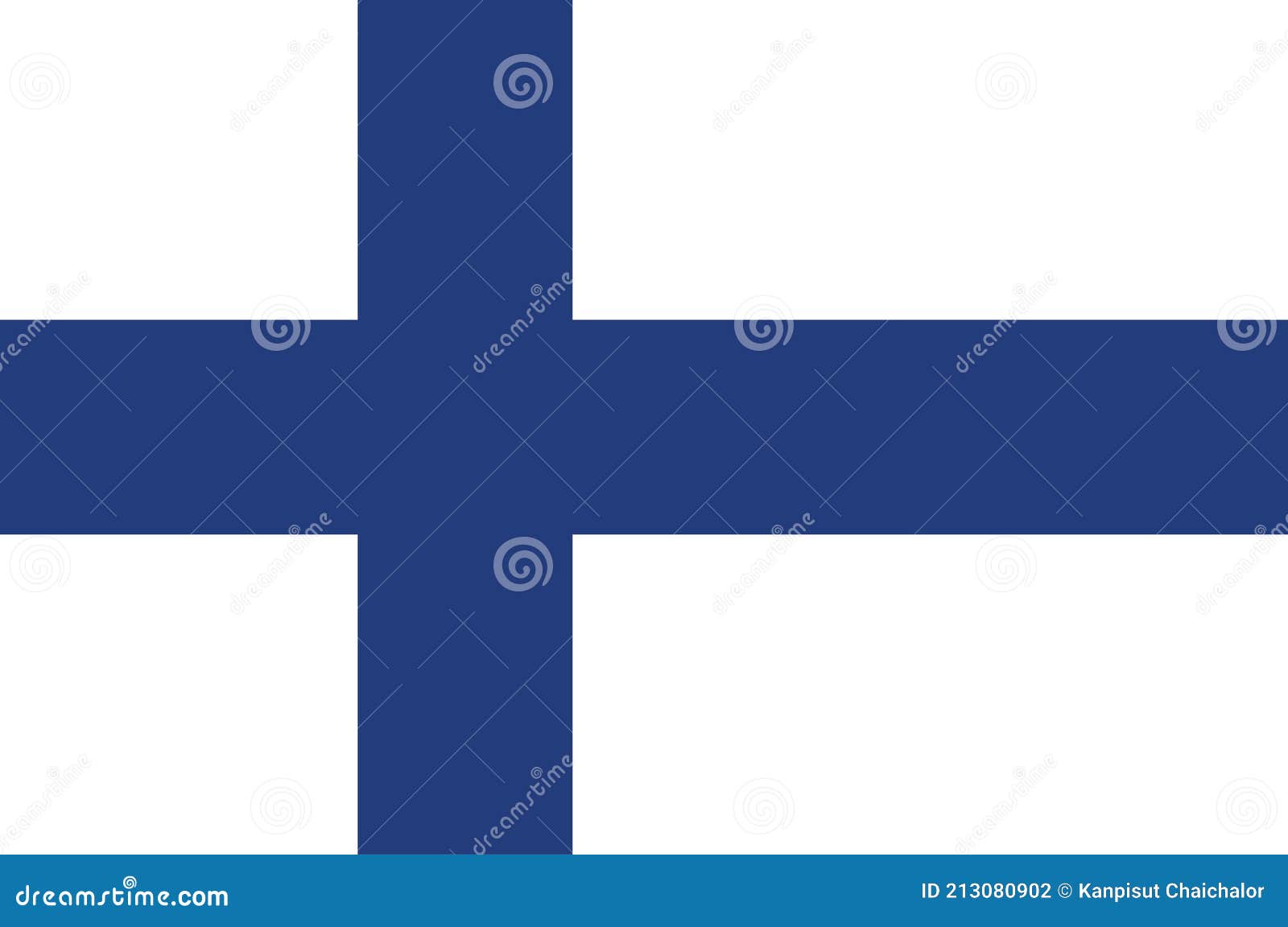 National Finland Flag, Official Colors and Proportion Correctly ...