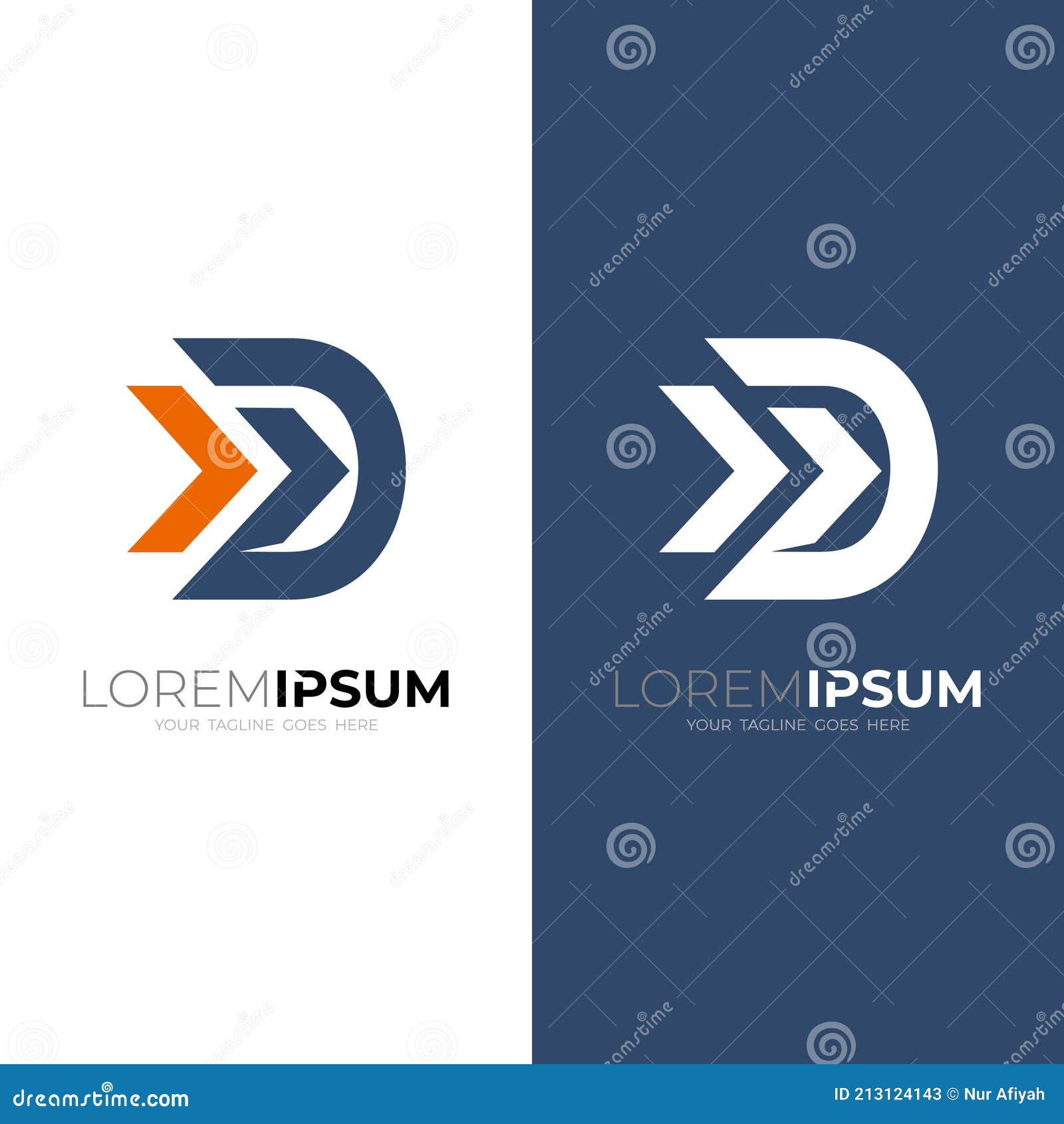 Simple Line Letter D Logo Template Stock Vector - Illustration of ...