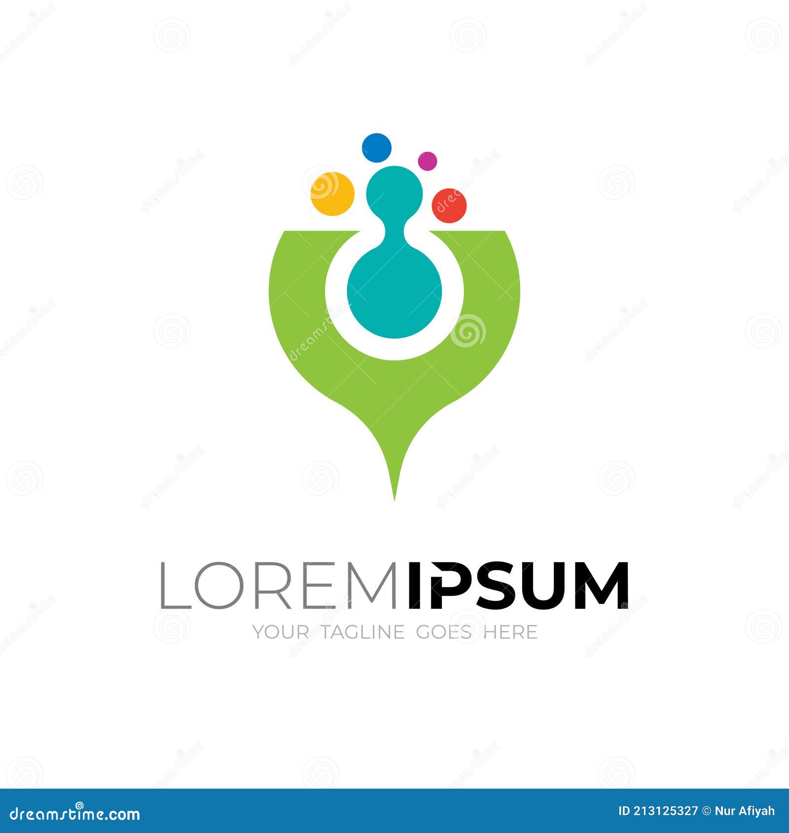 Y Logo and Babble Logo Colorful , Simple Logo Template Stock Vector ...