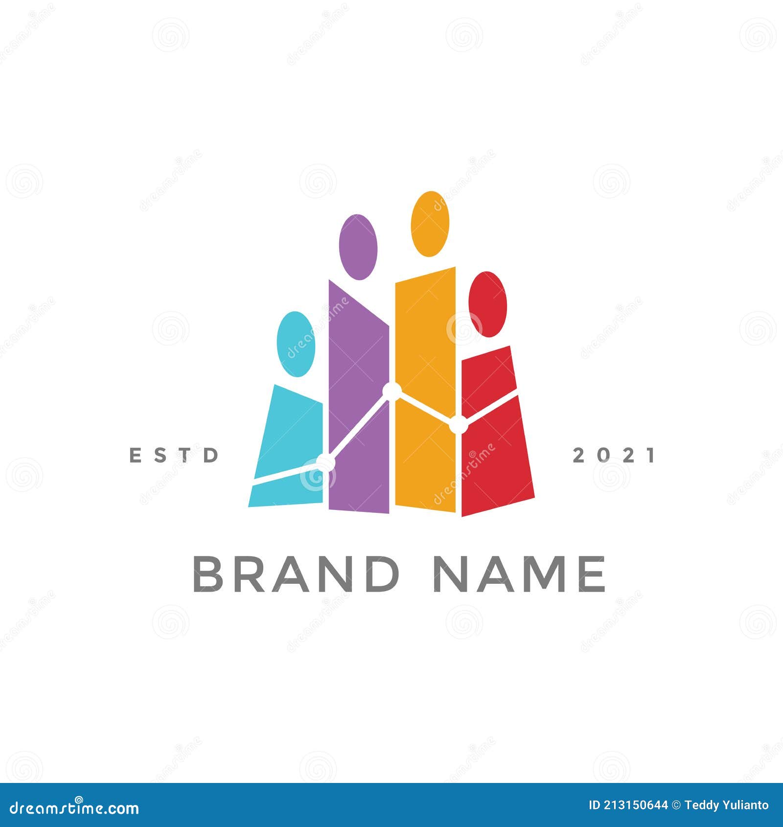 Colorful People Office Logo Stock Vector - Illustration of human, icon ...