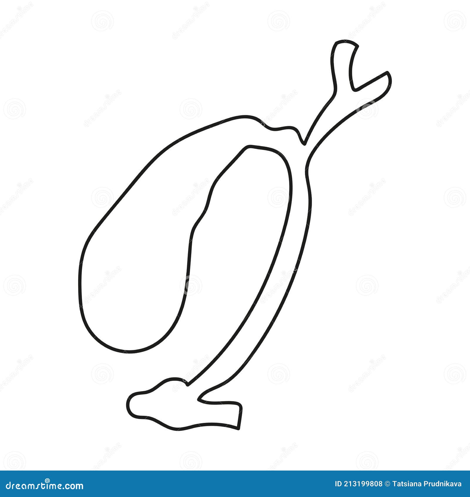 Gallbladder in Doodle Style Stock Vector - Illustration of body ...