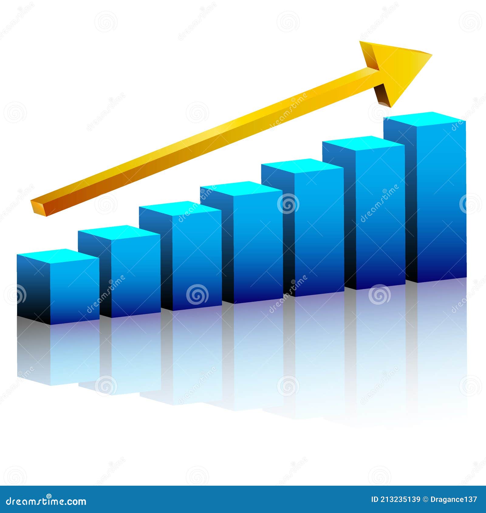 Map With Arrow Showing Growing Statistics Numbers Vector Illustration ...