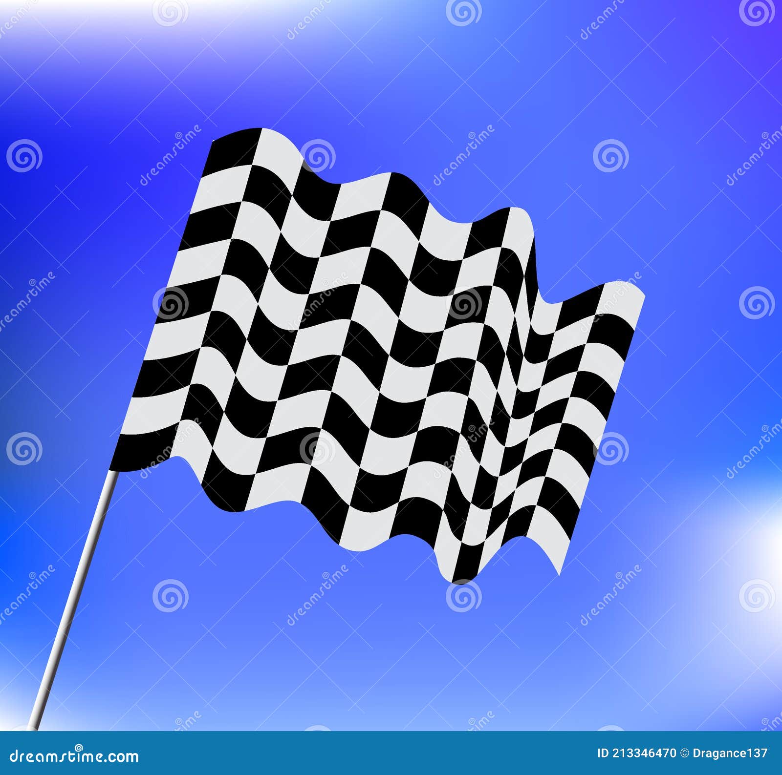Checkered Abstract Race Flag Stock Vector - Illustration of energy ...