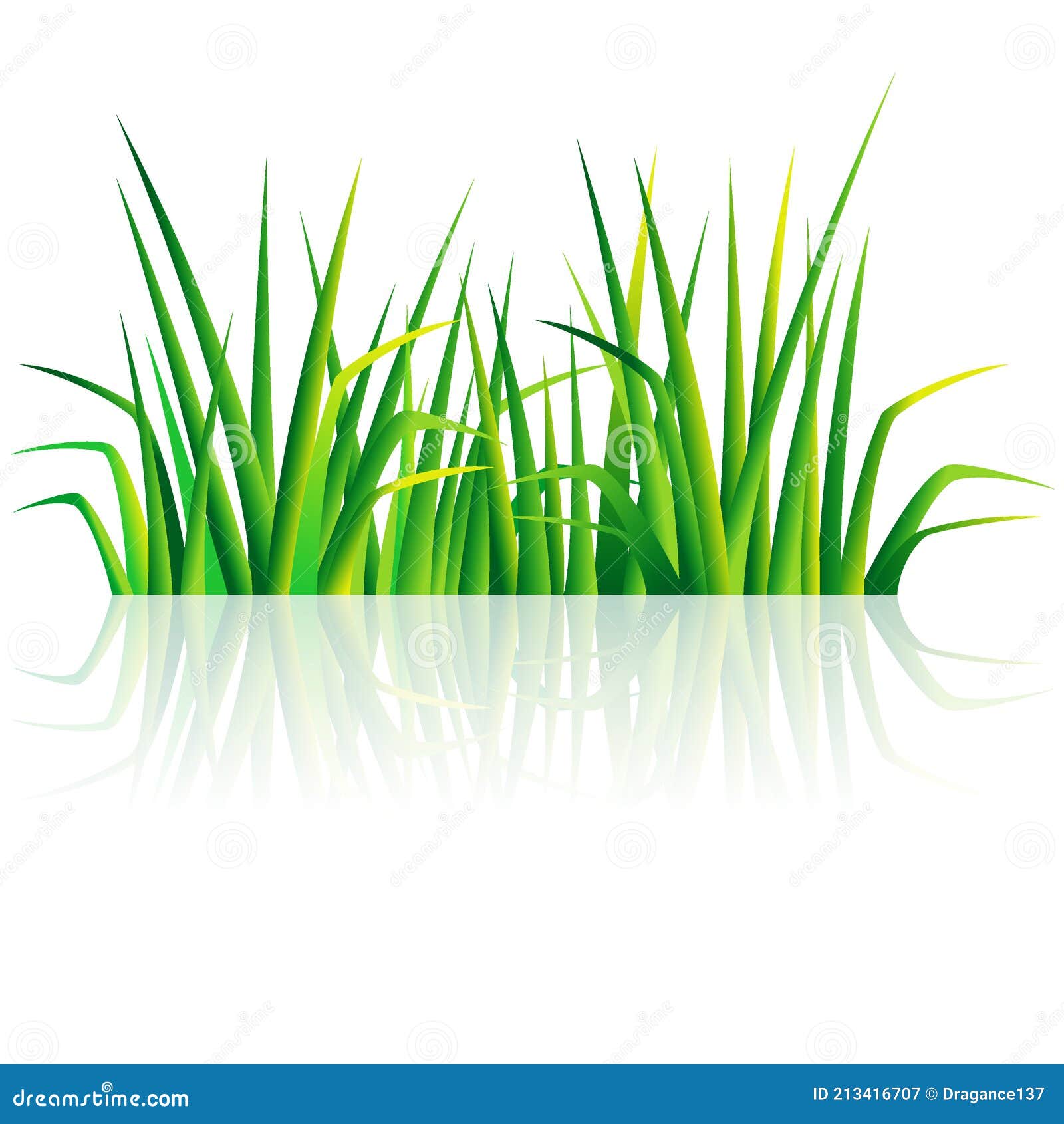 Vector Background with Green Grass Stock Vector - Illustration of light ...