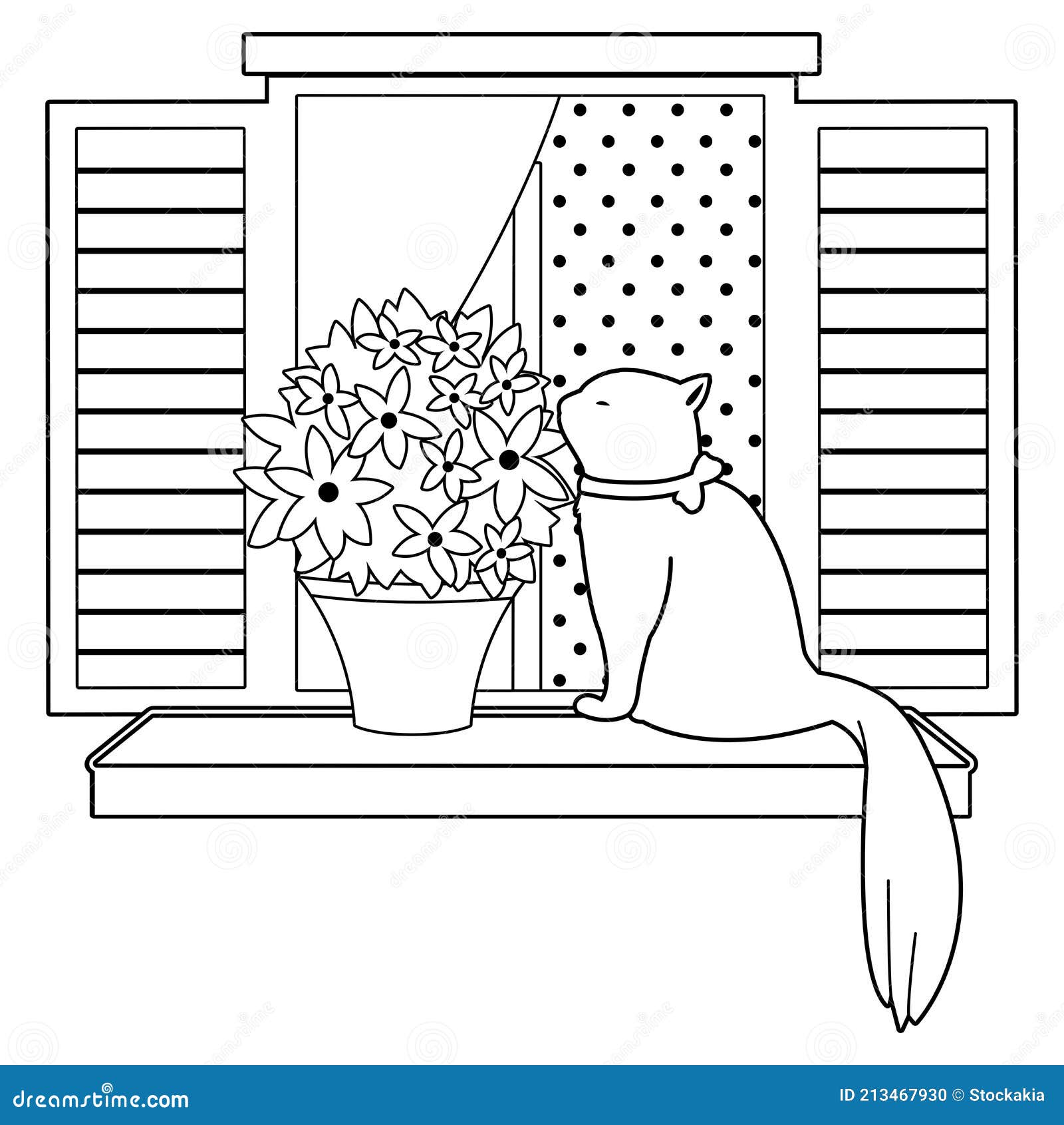 Window Sill Icon Of 3 Types Color, Black And White, Outline. Isolated ...