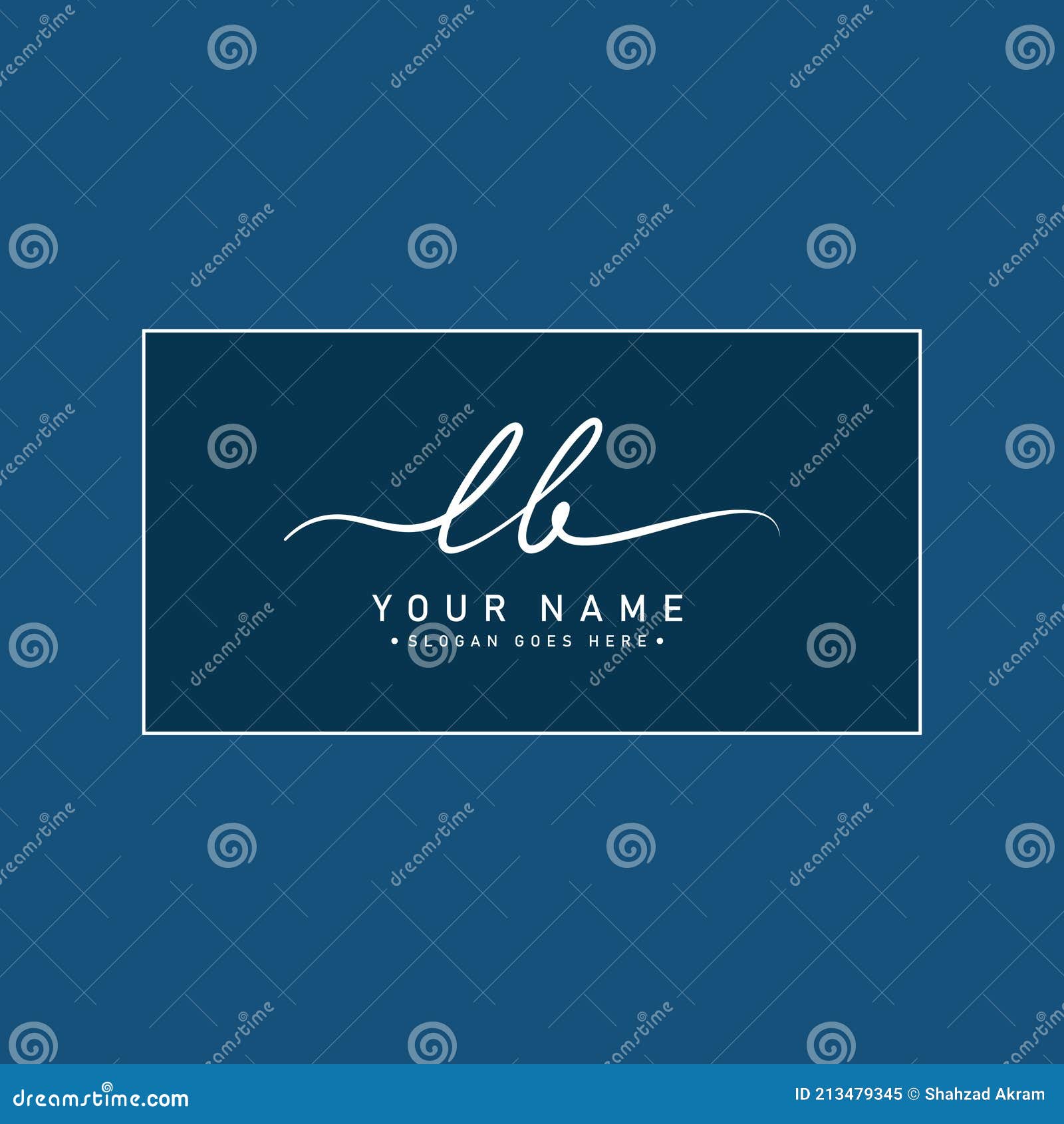 Initial Letter LB Logo - Handwritten Signature Logo Stock Vector ...