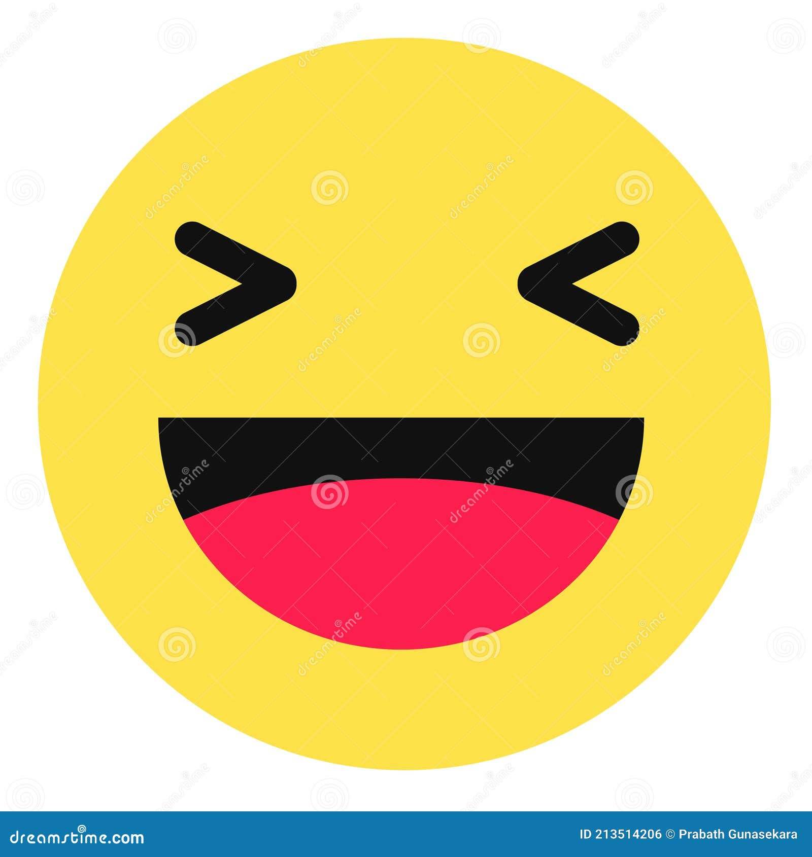Haha Facebook Reaction Isolated on White Backgorund Stock Vector ...