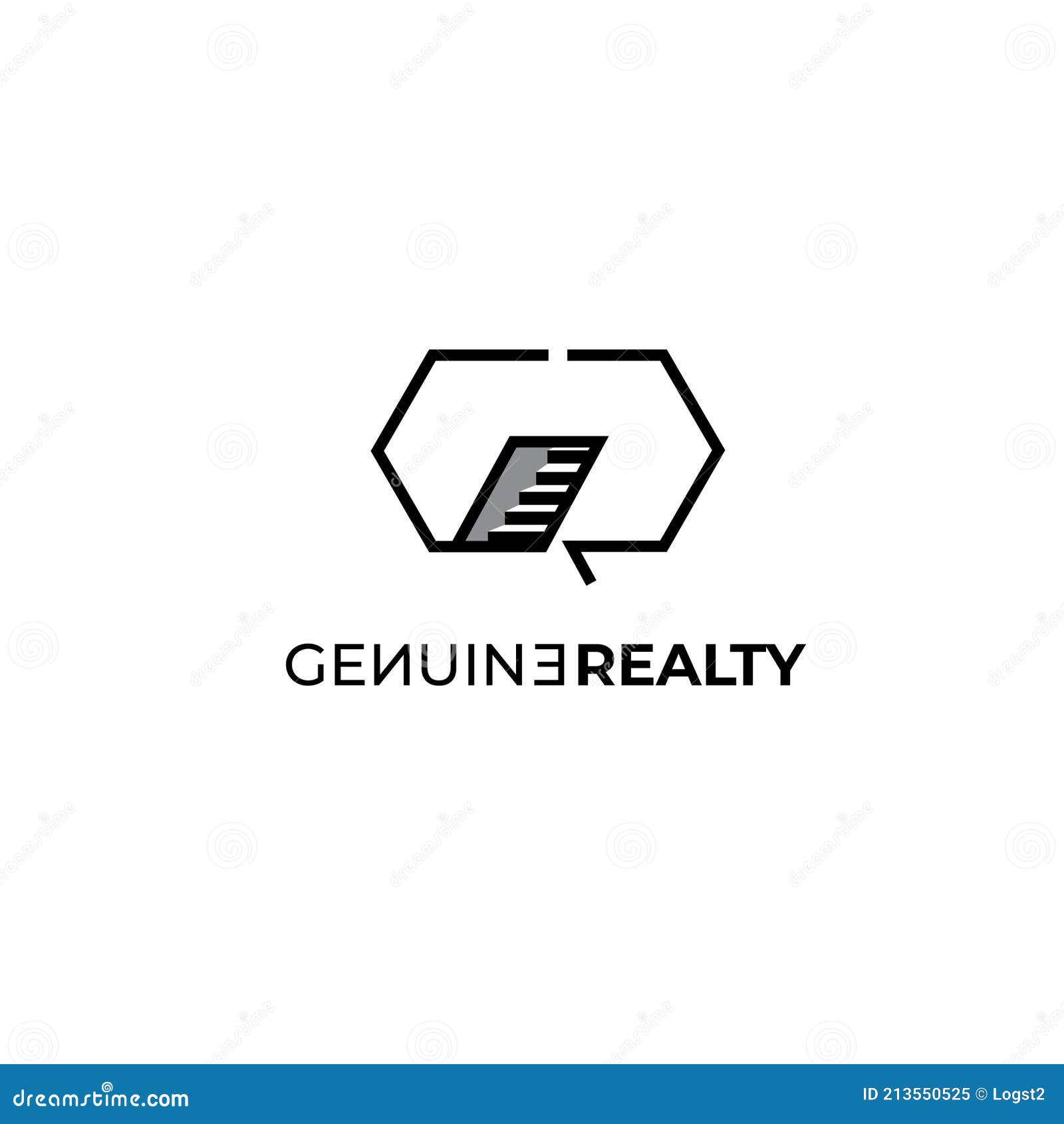Genuine Realty Vector Logo. Real Estates Logo. Vector Stock Vector ...