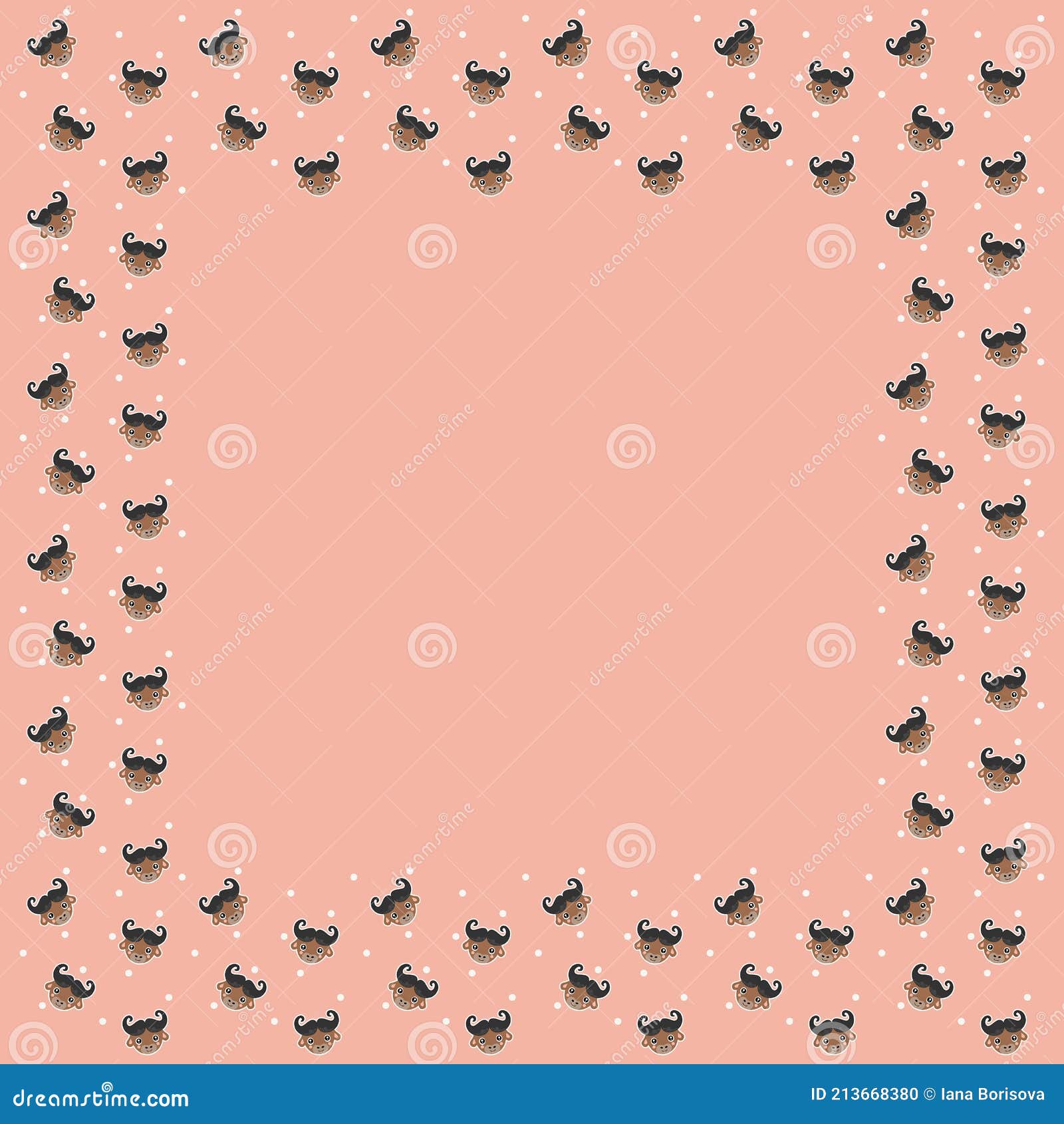 African Men With Rosy Cheeks. Vector Avatars And Emoticons Set ...