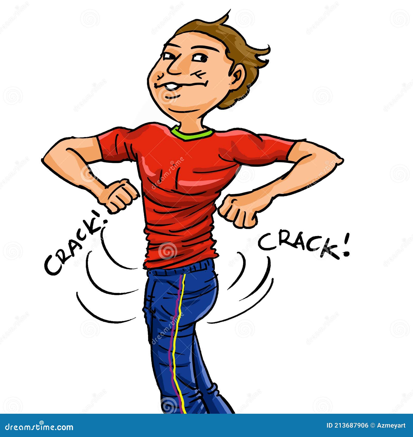 Warm-up Exercise Set Before Workout. Stretch Muscles Cartoon Vector ...