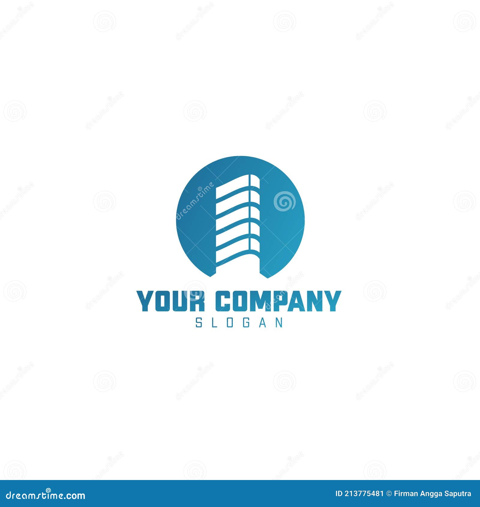Illustration Vector Graphic of Blue Town Logo Stock Vector ...
