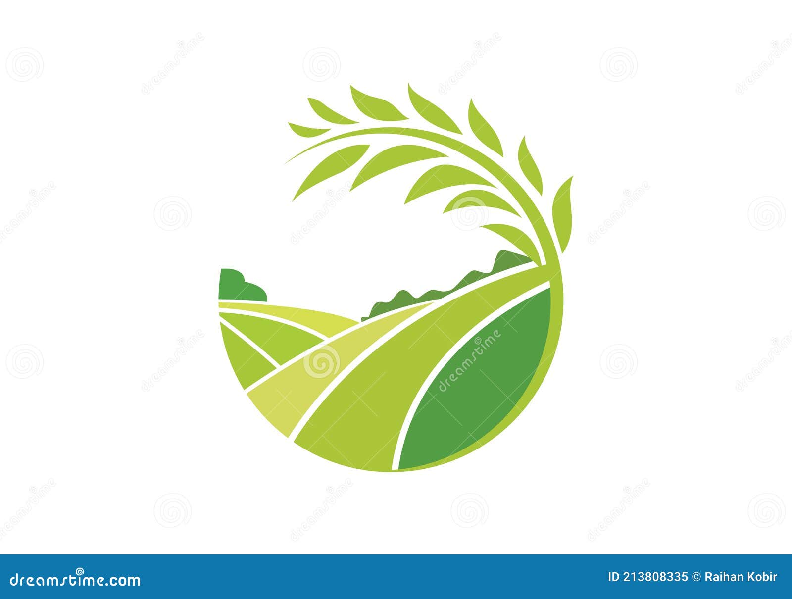 This Creative and Unique Agriculture Logo and Icon Design Stock Vector ...