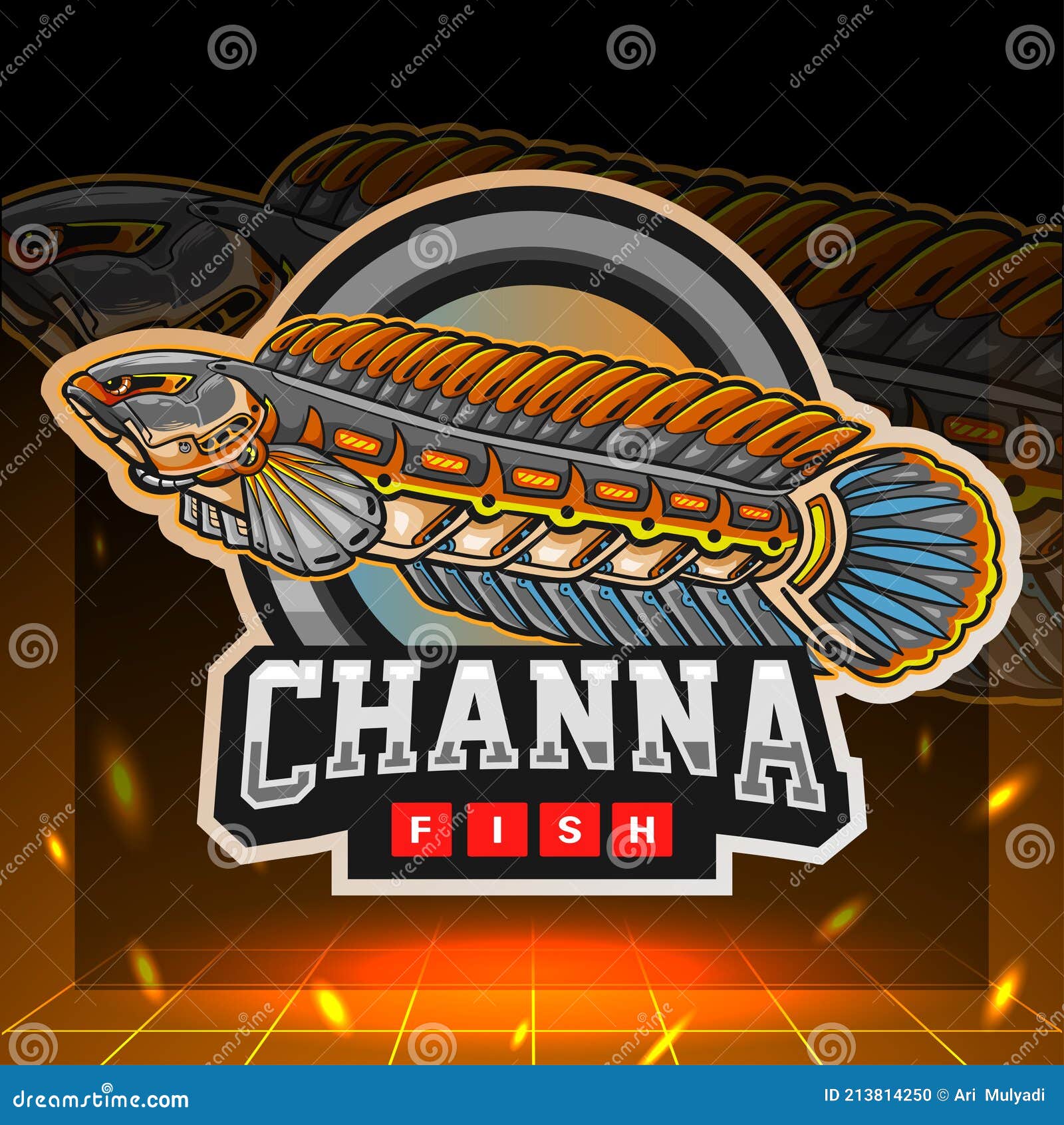 Channa Fish Vector Illustration Transparent Background Royalty-Free ...
