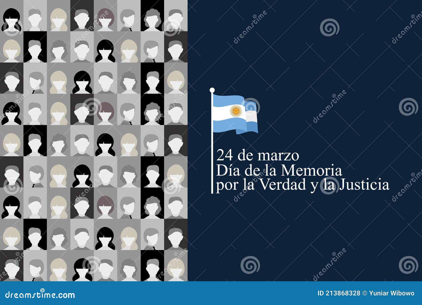 March 24, Day of Remembrance for Truth and Justice Stock Vector ...