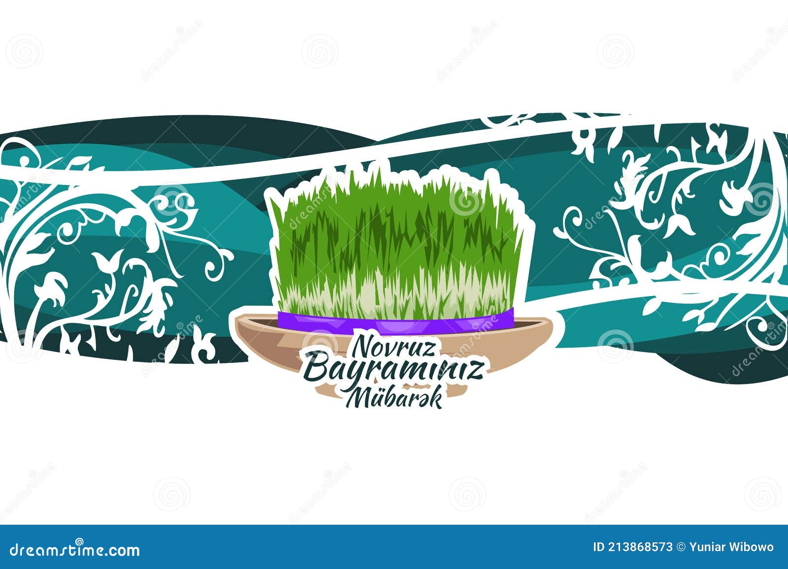Happy Nowruz Holiday Vector Illustration Stock Vector - Illustration of ...