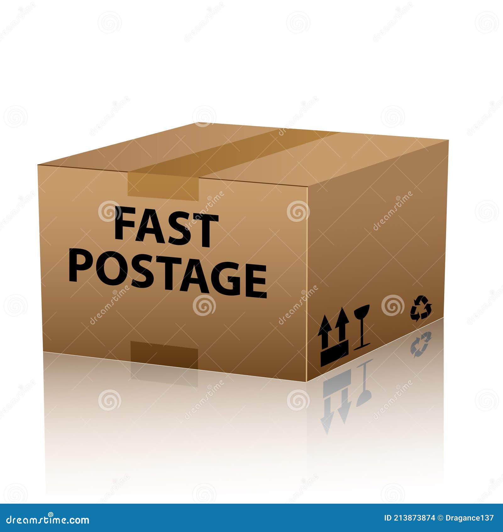 Fast post delivery package stock vector. Illustration of logistics ...