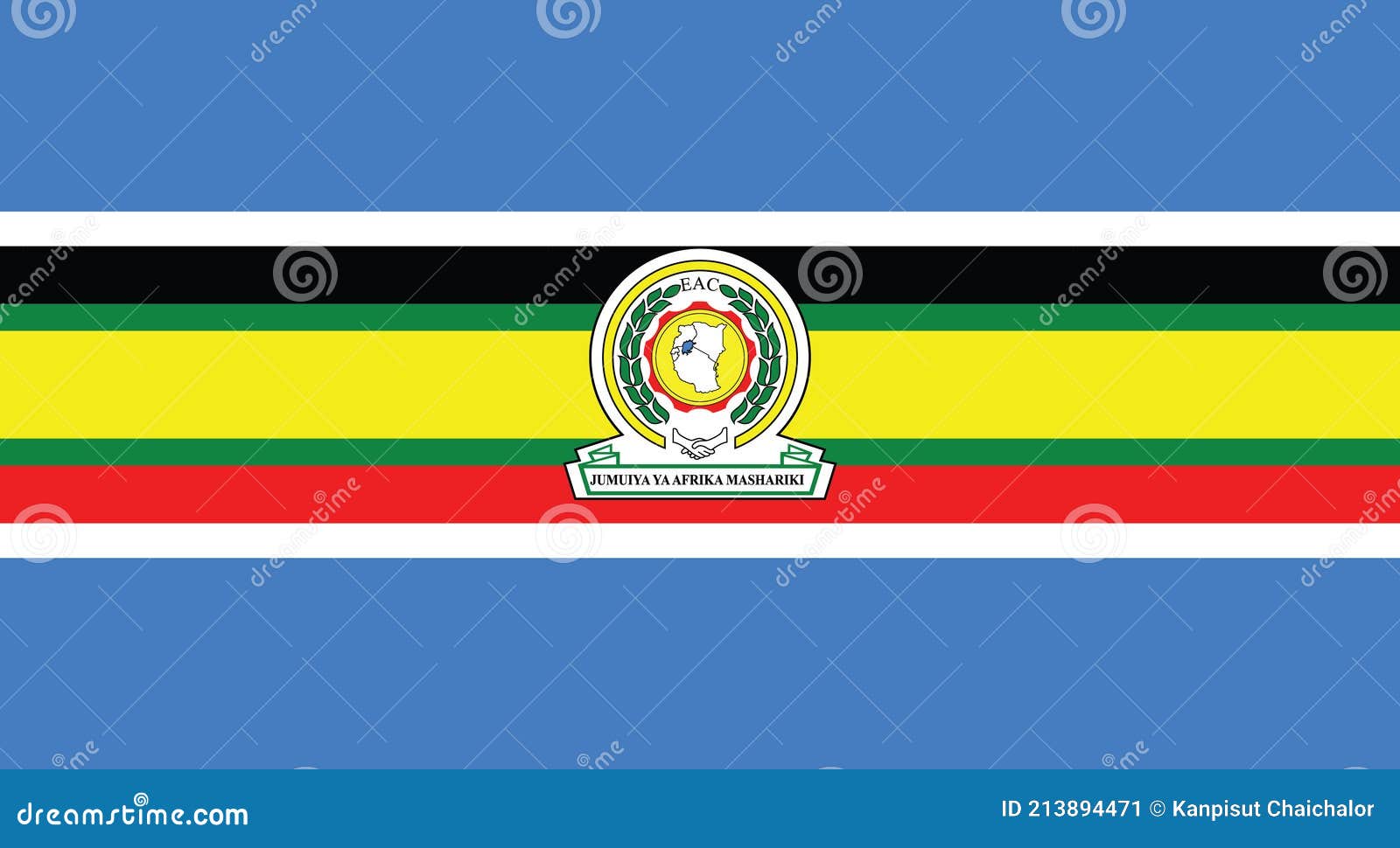 Flag of the East African Community EAC. the East African Community EAC ...