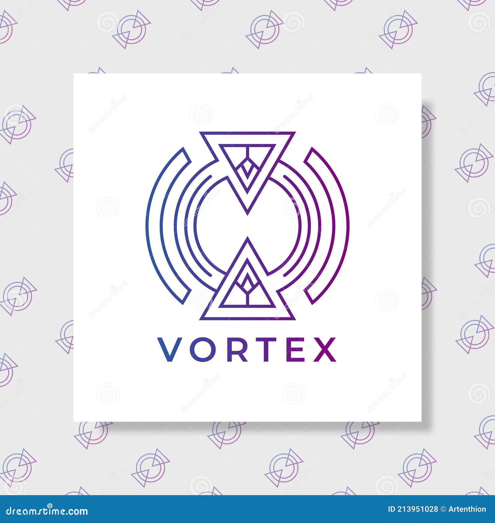 Vortex Logo Design stock vector. Illustration of arrows - 213951028