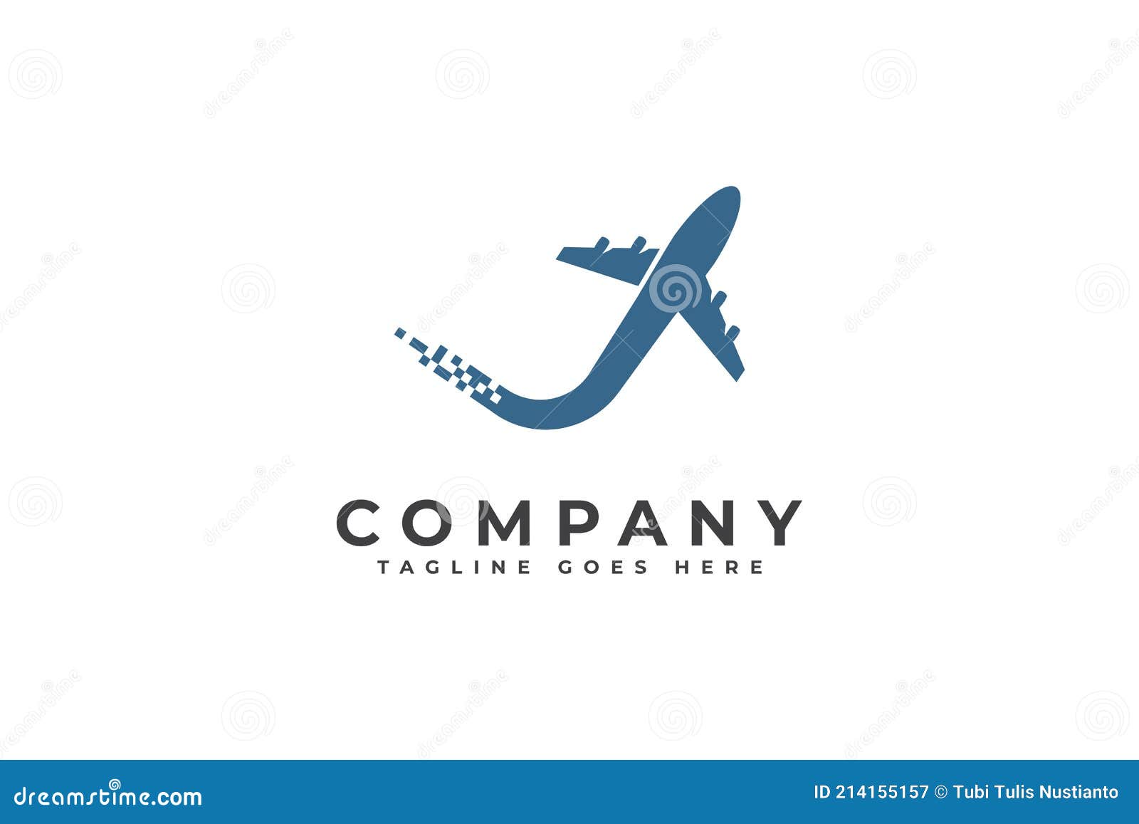 Modern Airplane Logo, Simple Elegant Design, Unique Concept Stock Image ...