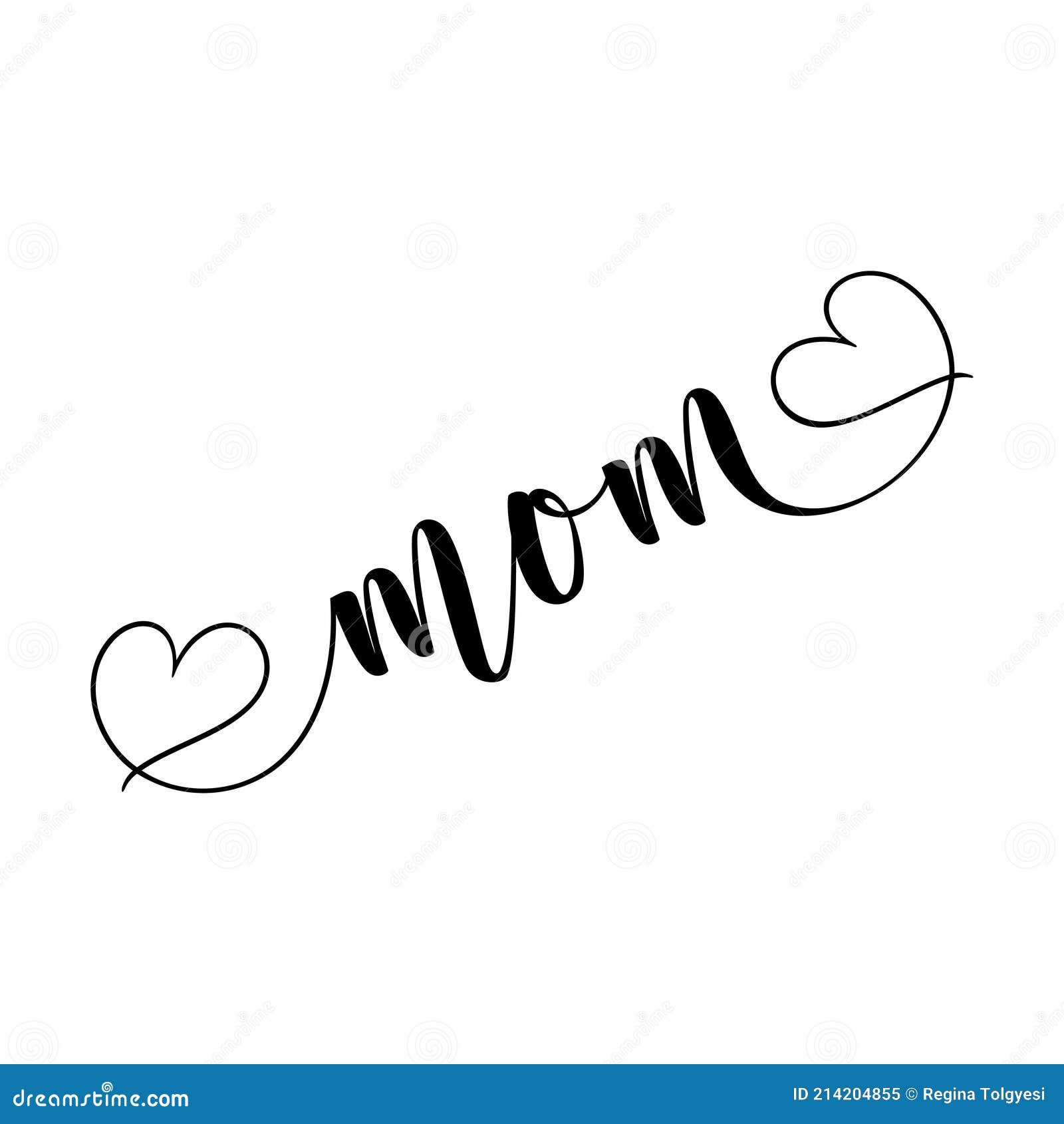 MOM calligraphy stock vector. Illustration of mommy - 214204855