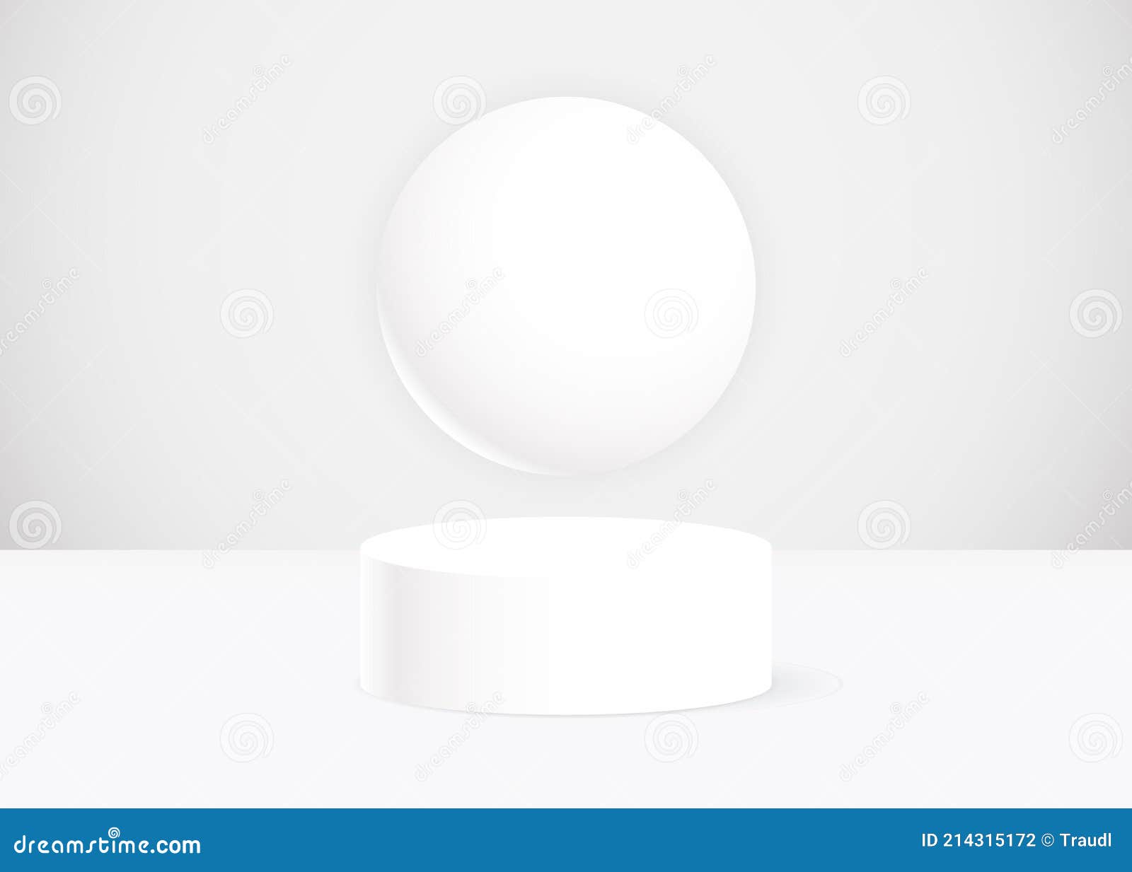 3D Platform Design. 3D White Stage Design. Minimal Product Placement ...