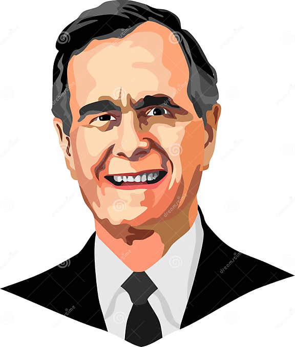 41st United States President George HW Bush Editorial Photo ...
