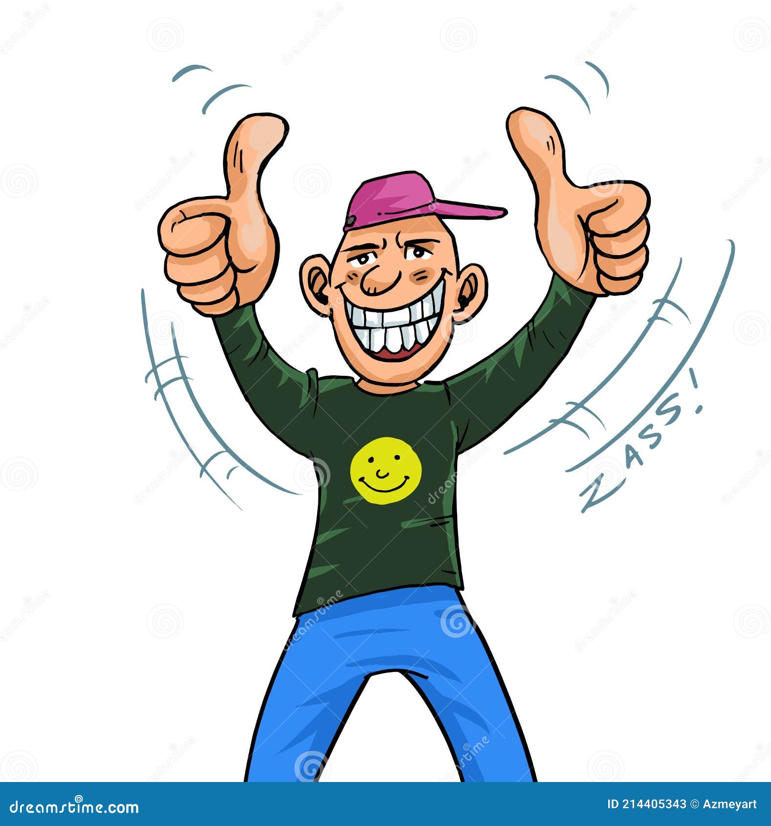 Two Thumbs Up Cartoon Image