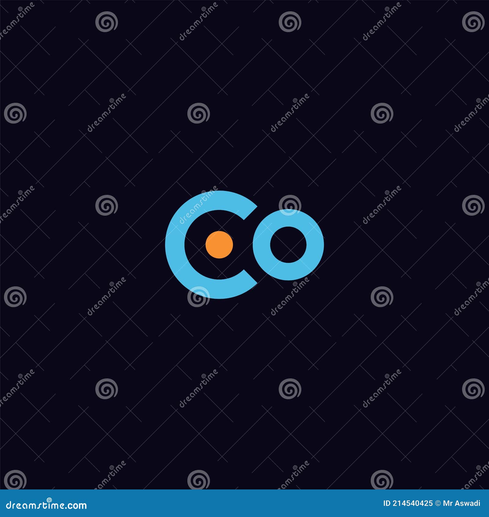 Letter CO Initial Logo Design Template Vector Illustration Stock Vector ...