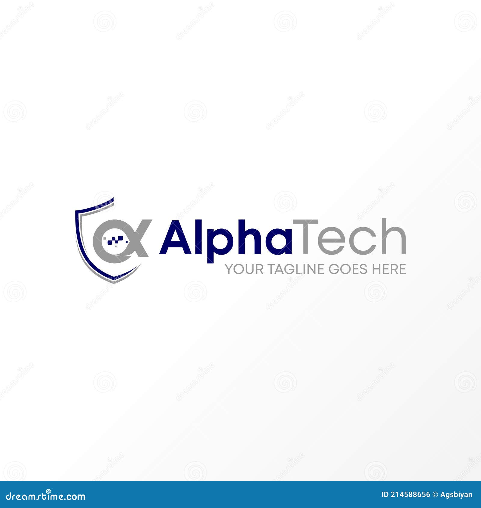 Alpha Logo Vector. Security Design Abstract Concept. Stock Vector ...