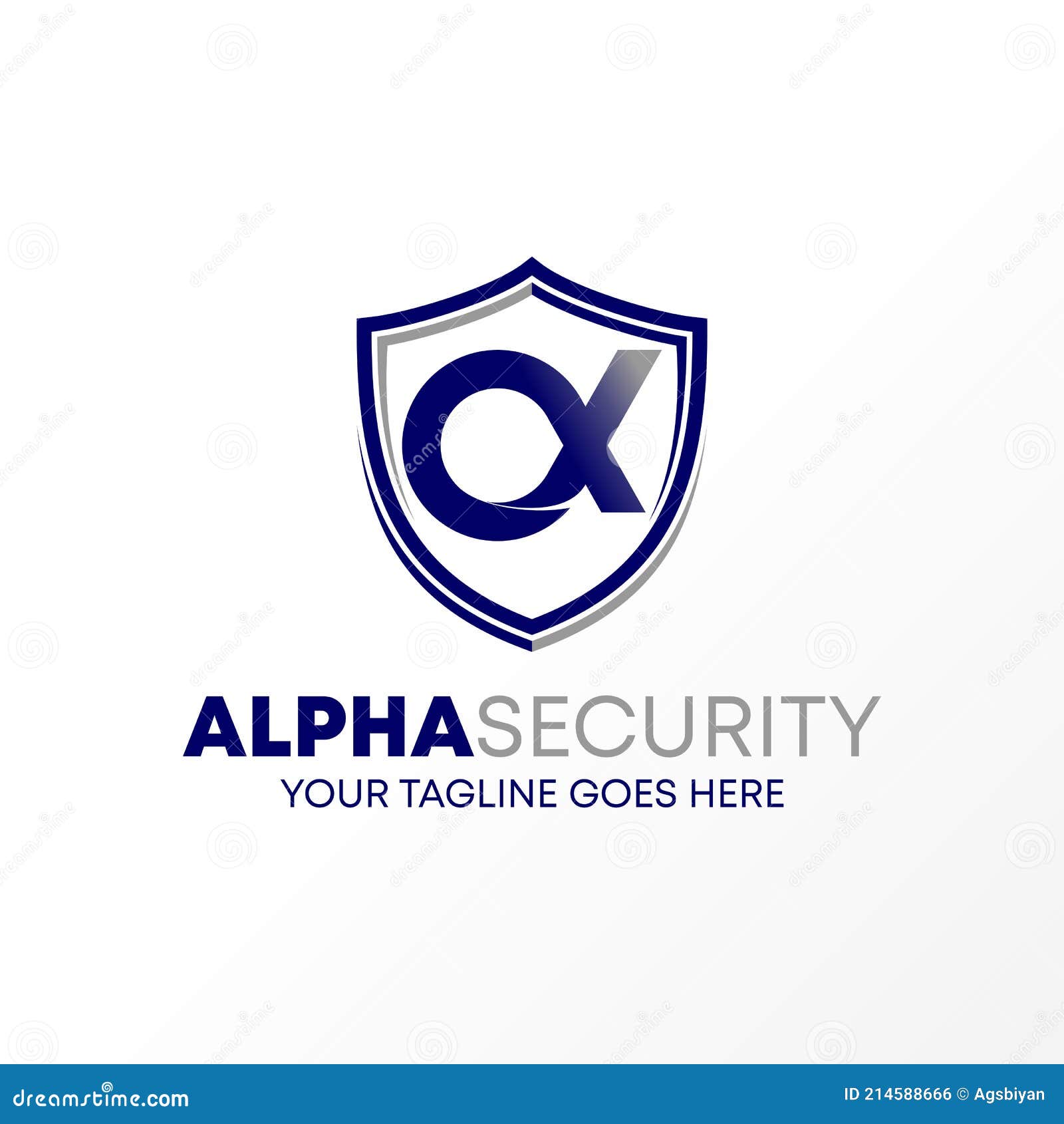Alpha Logo Illustration Vector. Security Design Abstract Concept. Stock ...