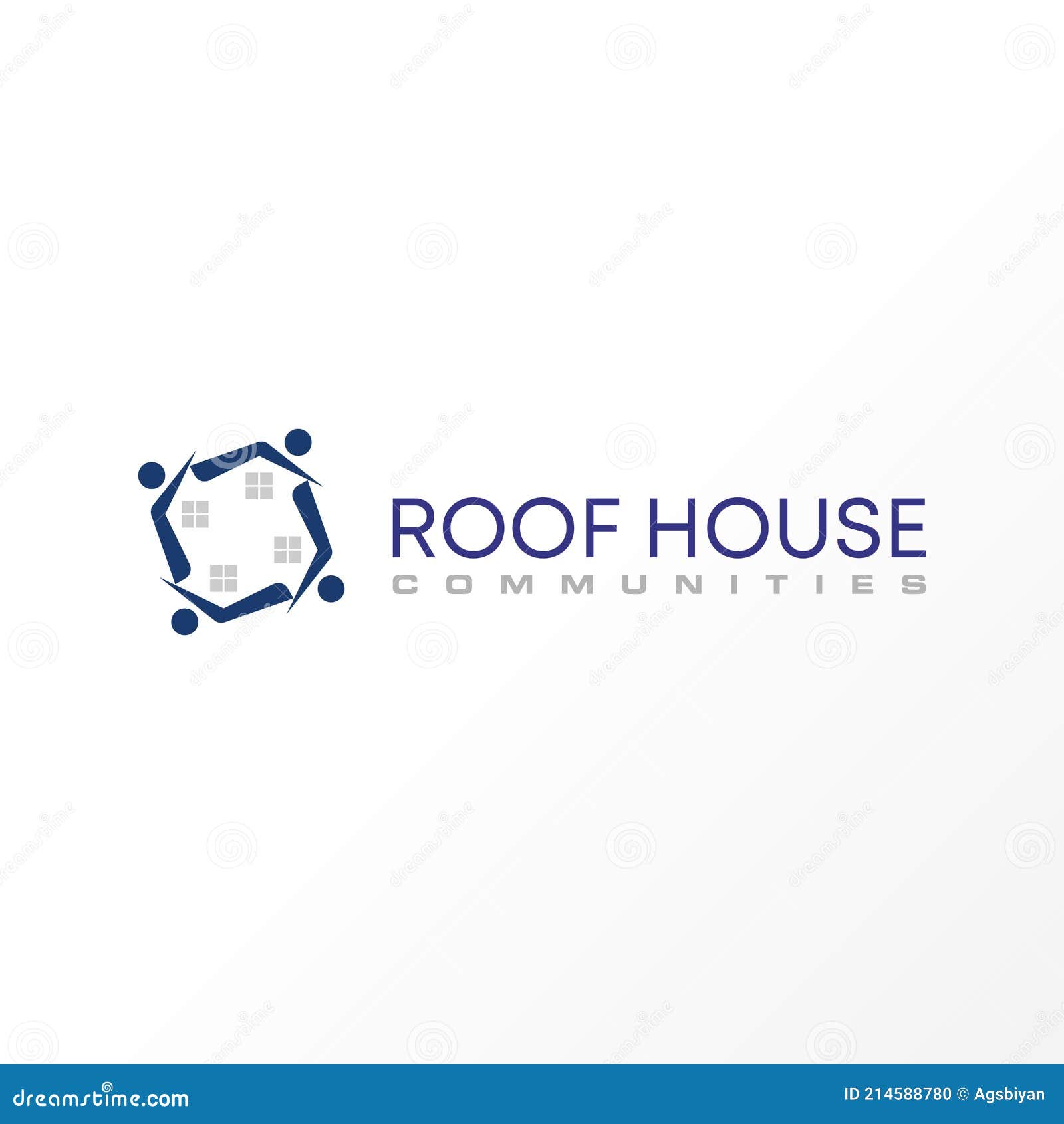 House Logo Vector. Group or Community Image. Square Abstract Concept ...
