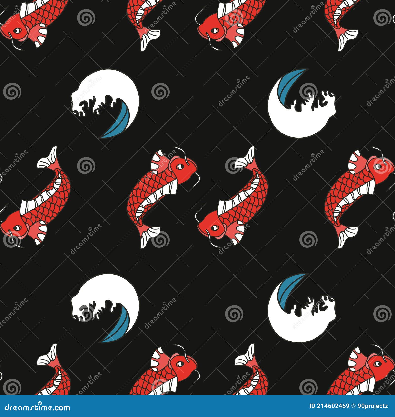 Beta Fish Pattern Black White Stock Illustrations – 21 Beta Fish ...