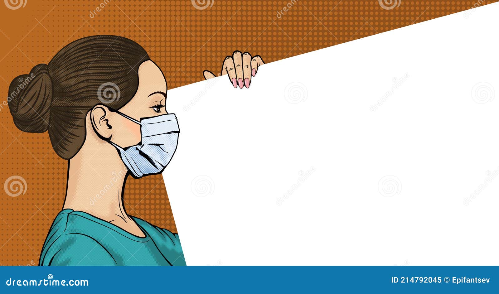 Profile Of A Female Head With The Symbol Of Bigender Cartoon Vector ...