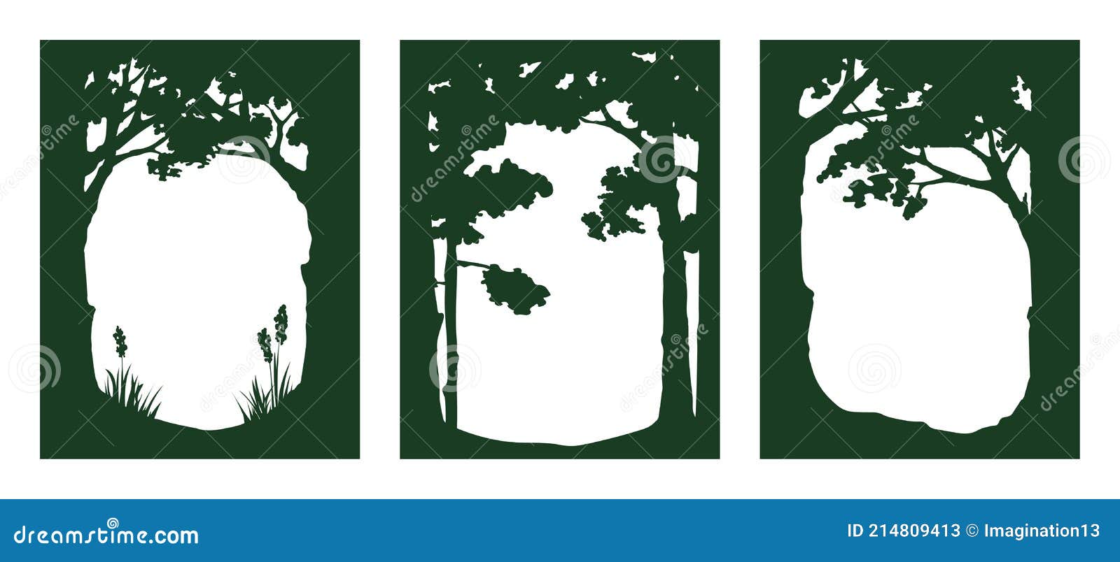 Forest - Graphic Vector Illustration. Stock Vector - Illustration of ...