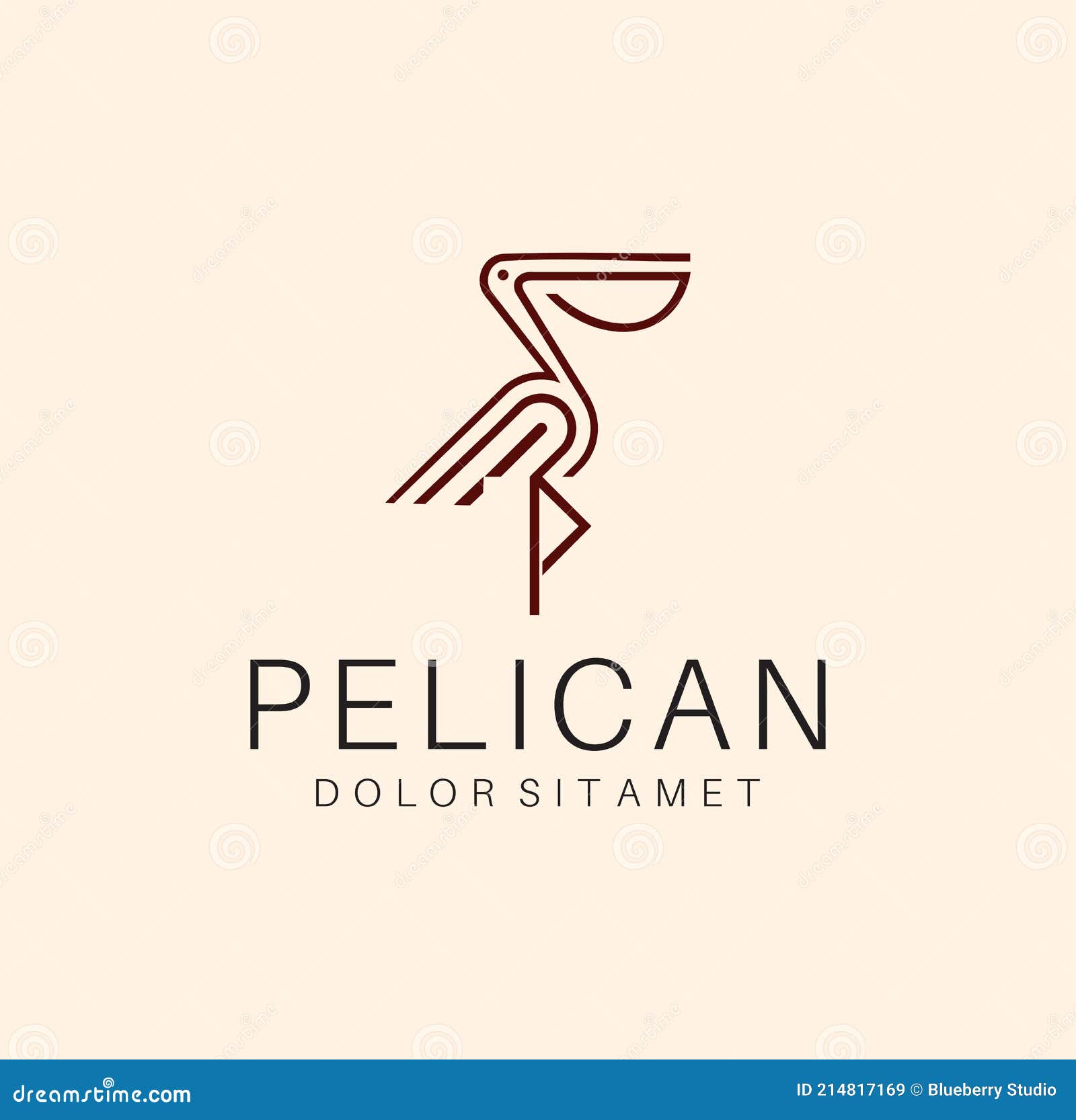 Simple Pelican Fly Logo Black Outline Line Set Silhouette Logo Icon ...