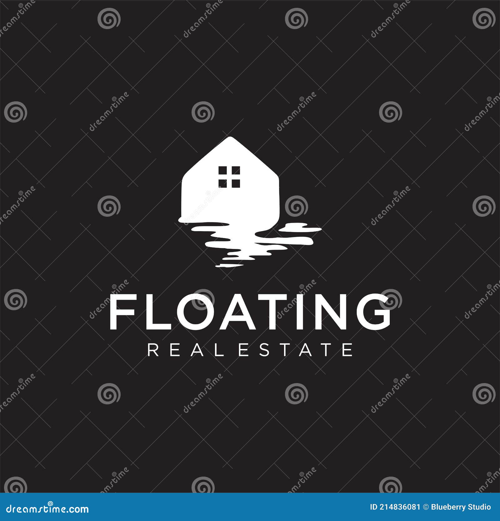 Floating House Icon, Cartoon Style Royalty-Free Stock Image ...